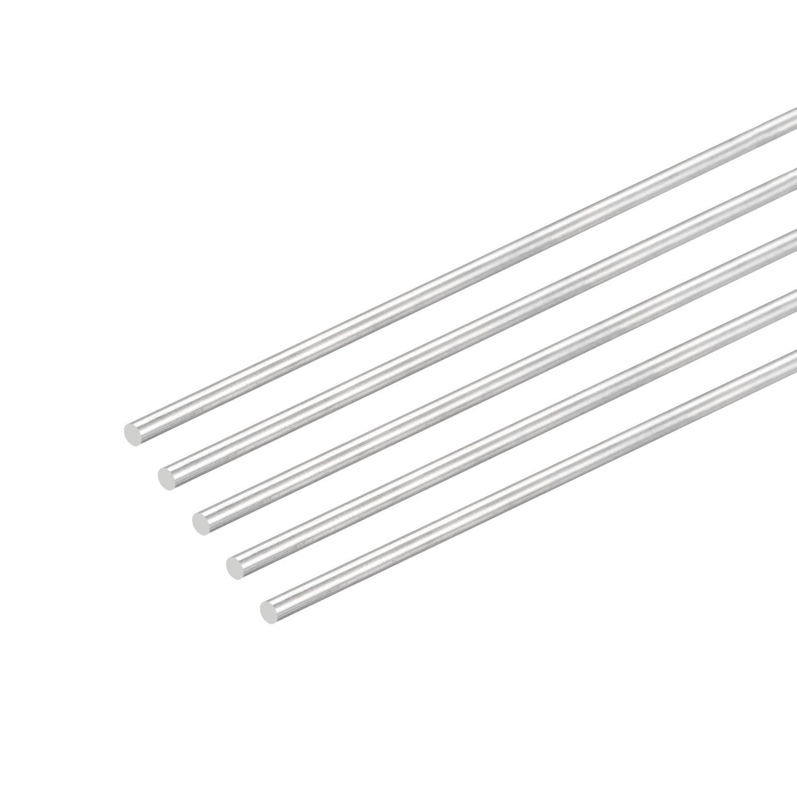 304 Stainless Steel Round Rods, 3mm x 400mm Solid Shaft Rods Pack of 5 ...