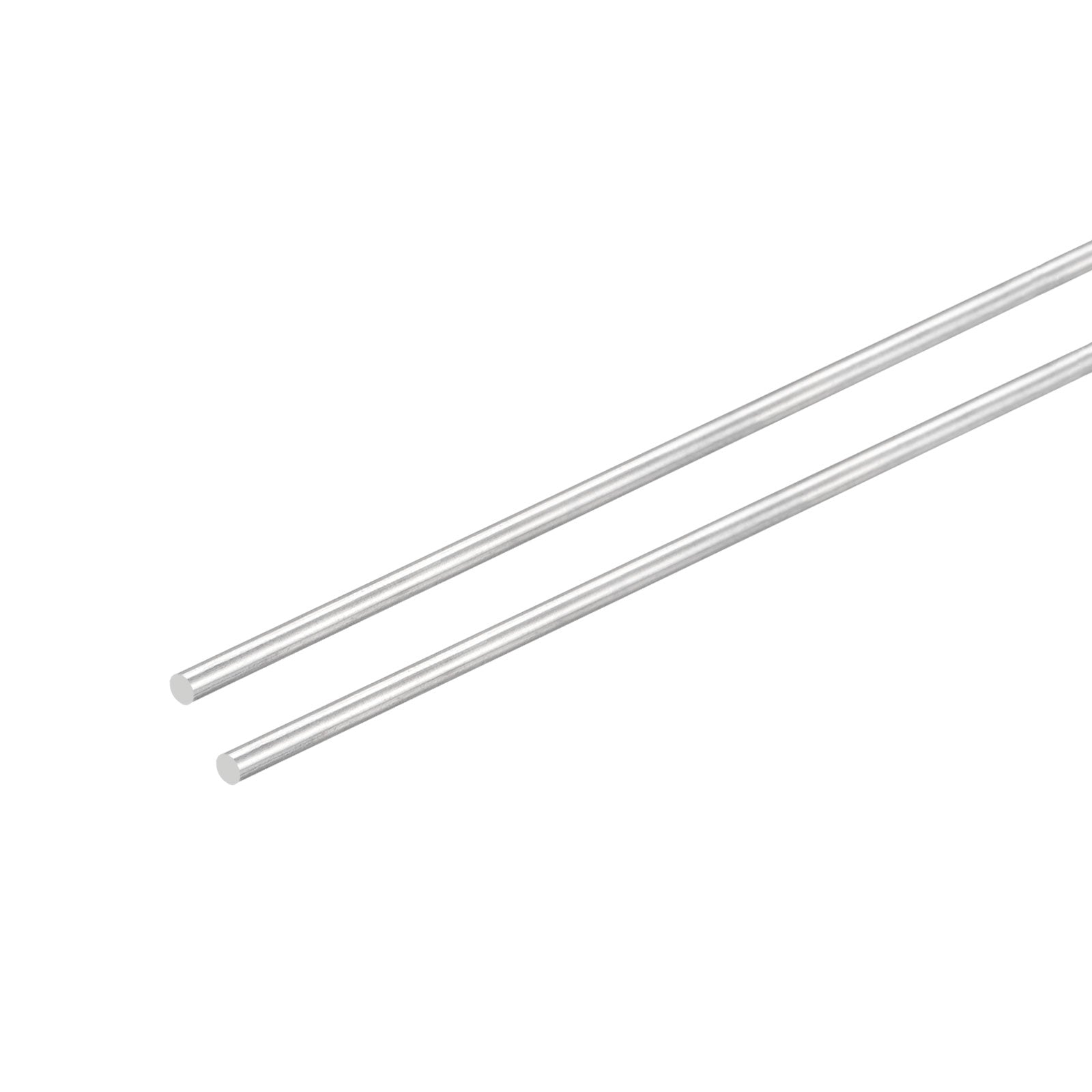 304 Stainless Steel Round Rods, 3mm x 450mm Solid Shaft Rods Pack of 2 ...