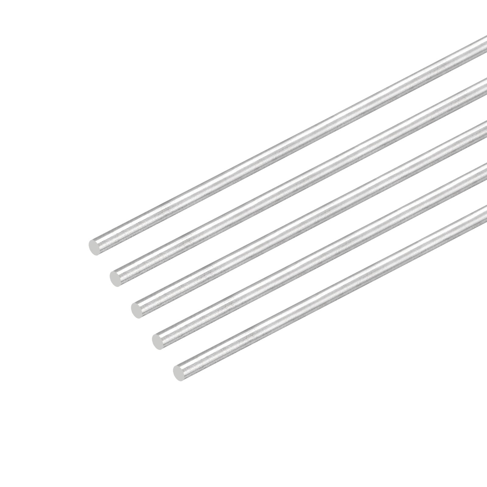 304 Stainless Steel Round Rods, 3.5mm x 400mm Solid Shaft Rods Pack of ...