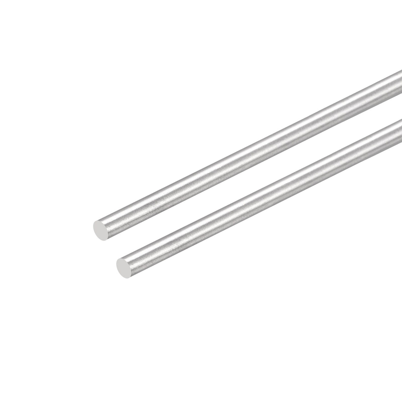 304 Stainless Steel Round Rods, 6mm x 350mm Solid Shaft Rods Pack of 2 ...