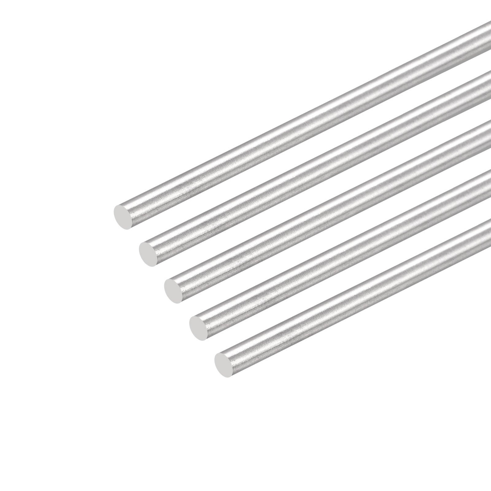 304 Stainless Steel Round Rods, 6mm x 400mm Solid Shaft Rods Pack of 5 ...