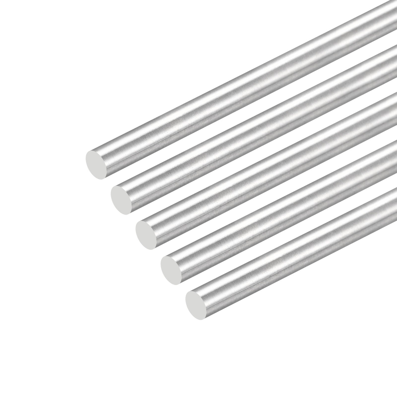 304 Stainless Steel Round Rods, 8mm x 350mm Solid Shaft Rods Pack of 5 ...