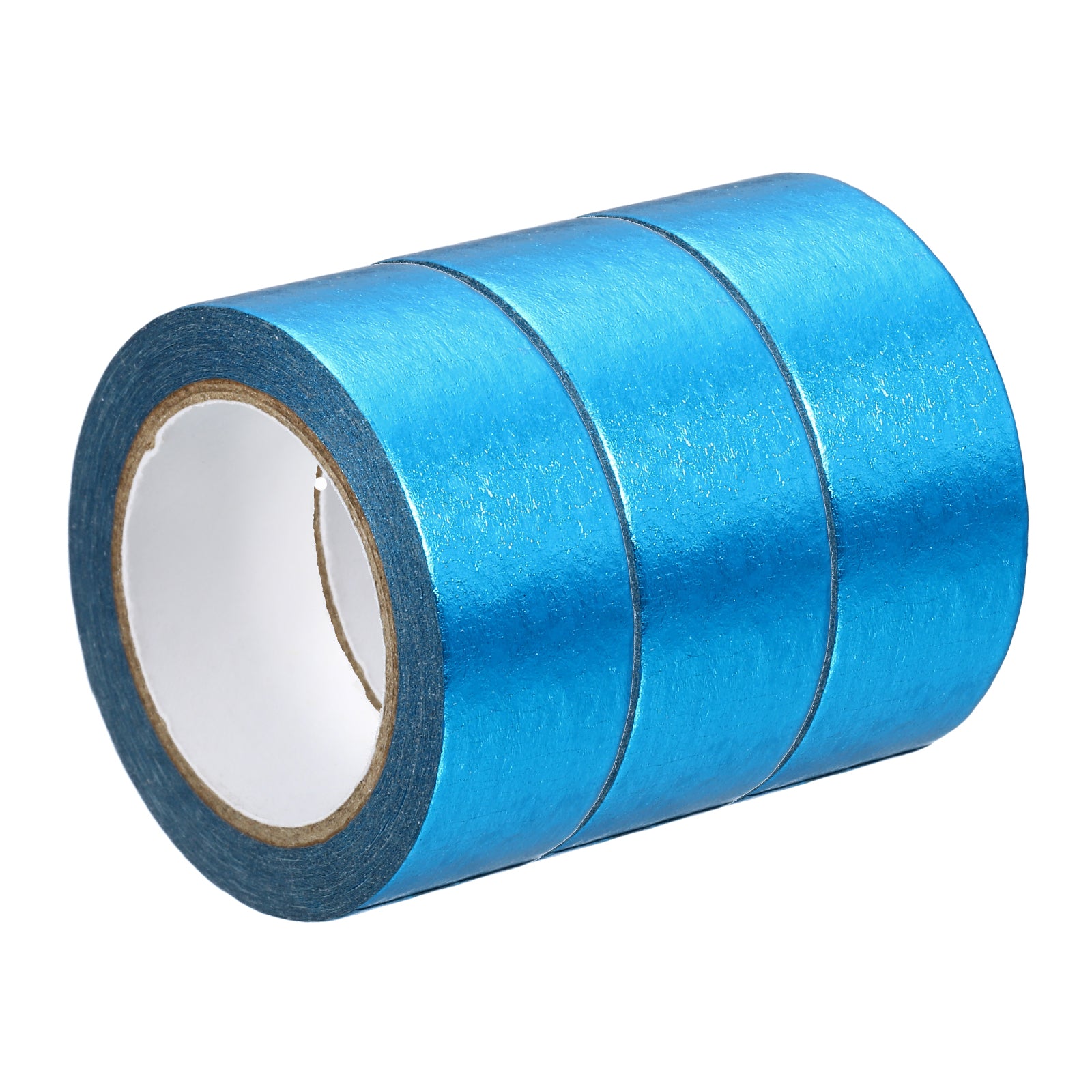 15mm x 5m Metallic Washi Tape, 3 Roll Mirror Masking Foil Sticker Self ...