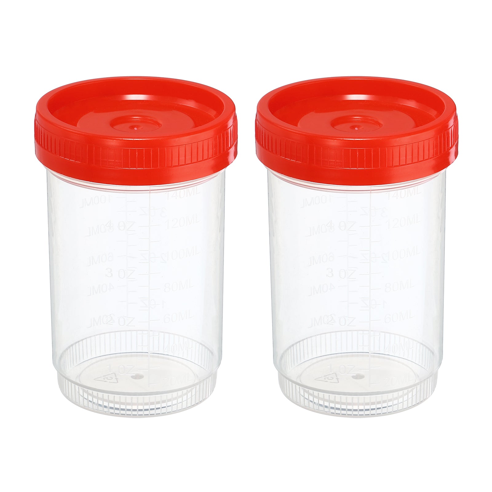 150mL Sample Cups 2Pcs Sample Containers Leak Proof Screw Cap for Lab ...