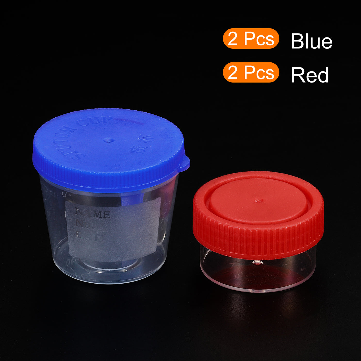 20mL 40mL Sample Cups Sample Containers Leak Proof Screw Cap for Lab ...