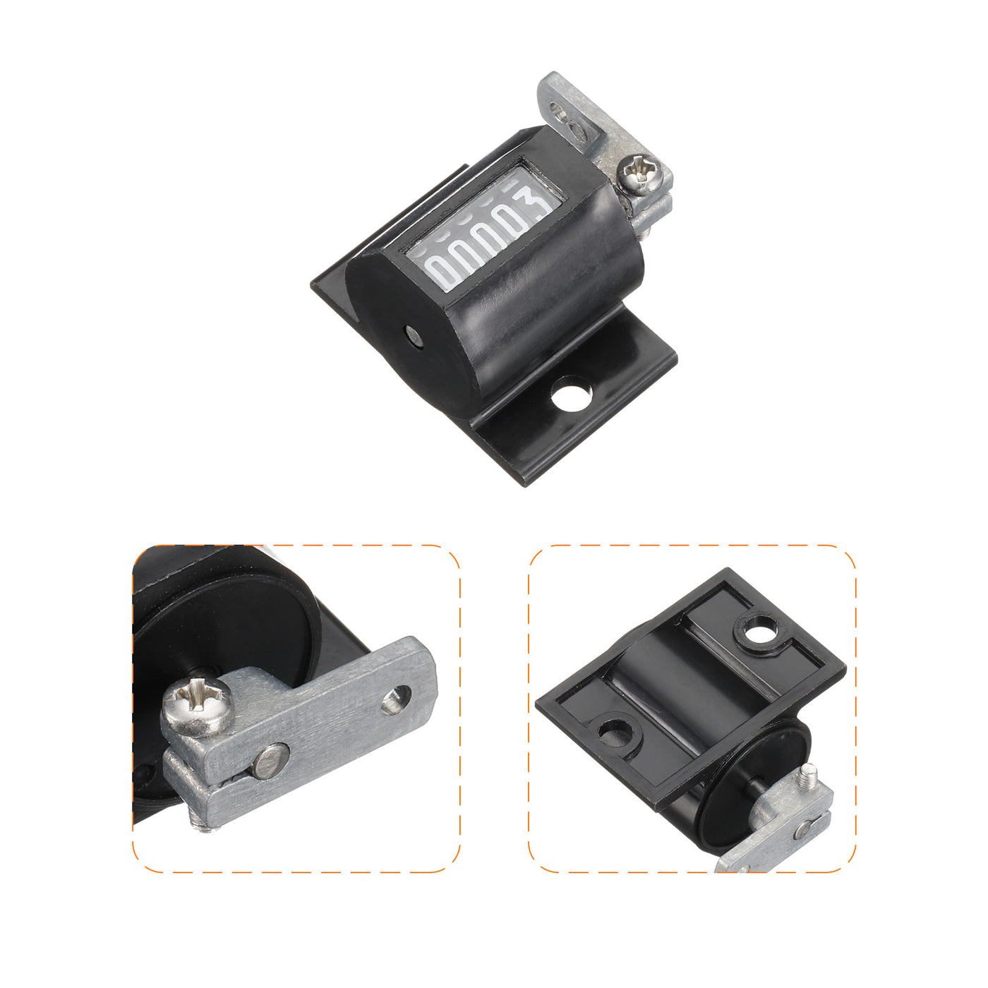 Uxcell Manual Tally Counter, 5 Digits Hand Tool Counter Mechanical ...