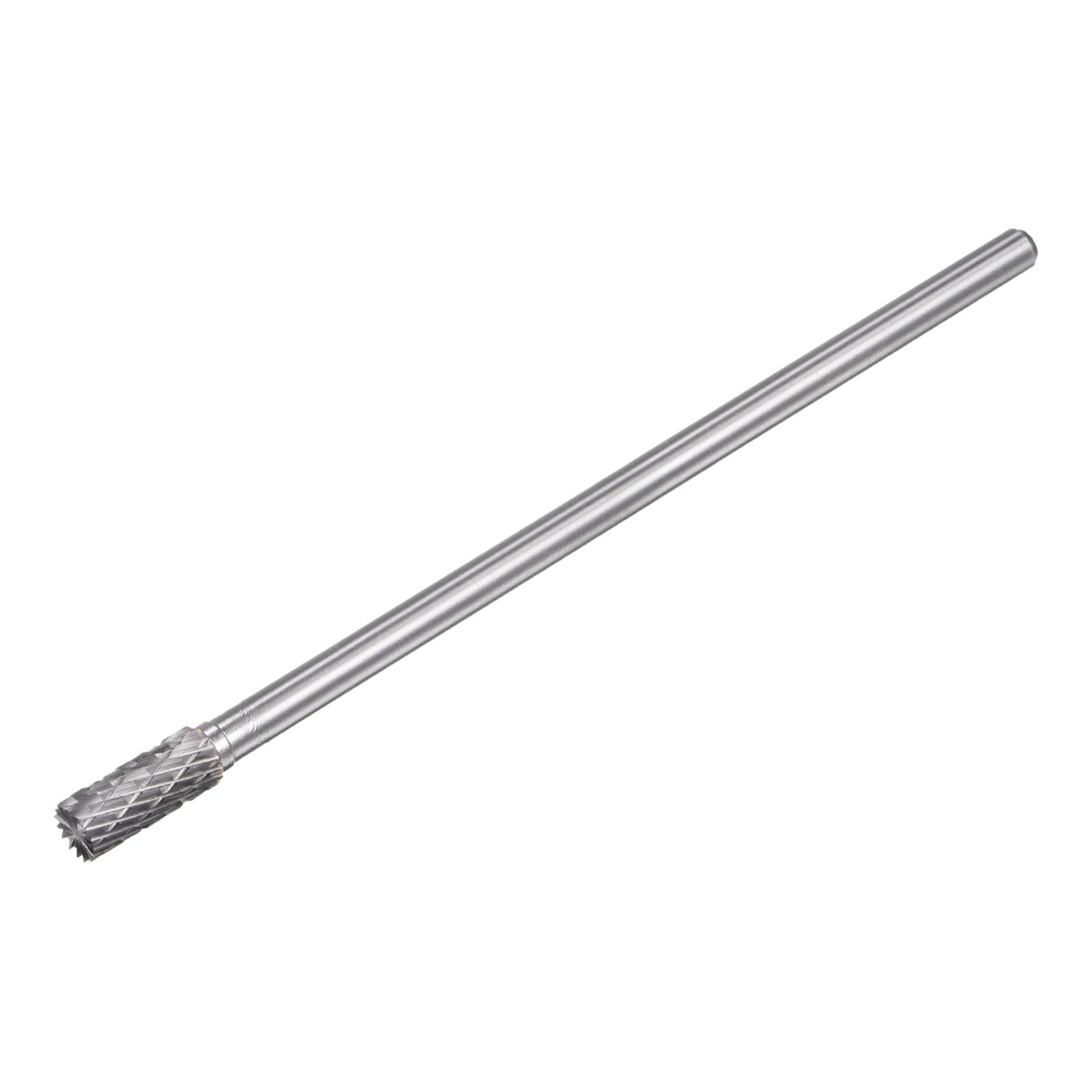 Uxcell 8mm x 150mm 6mm Shank Double Cut Cylinder Carbide Tip Rotary ...