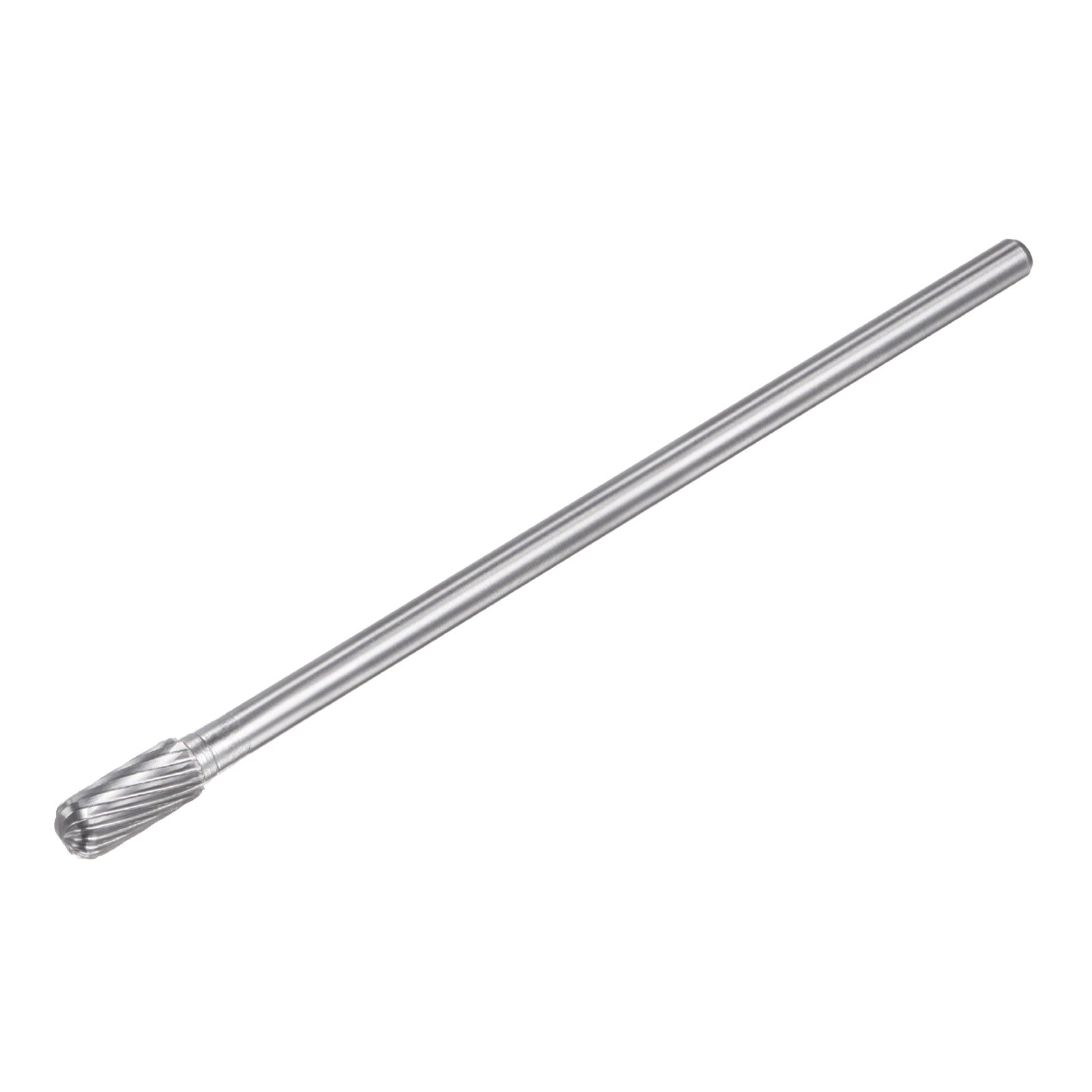 Uxcell 8mm x 150mm 6mm Shank Single Cut Cylinder with Ball Nose Carbide ...