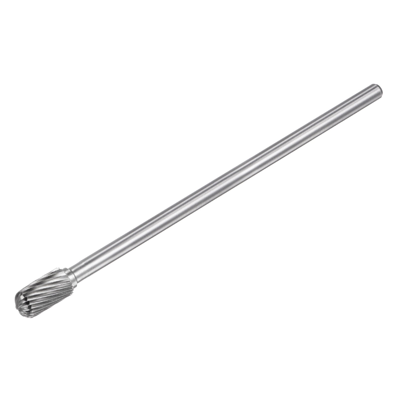 Uxcell 10mmx150mm 6mm Shank Single Cut Cylinder with Ball Nose Carbide ...