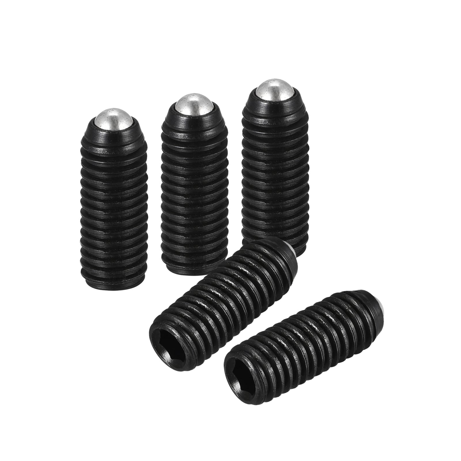 Uxcell Ball Point Set Screws, 20pcs M5 x 16mm High Carbon Steel Spring ...