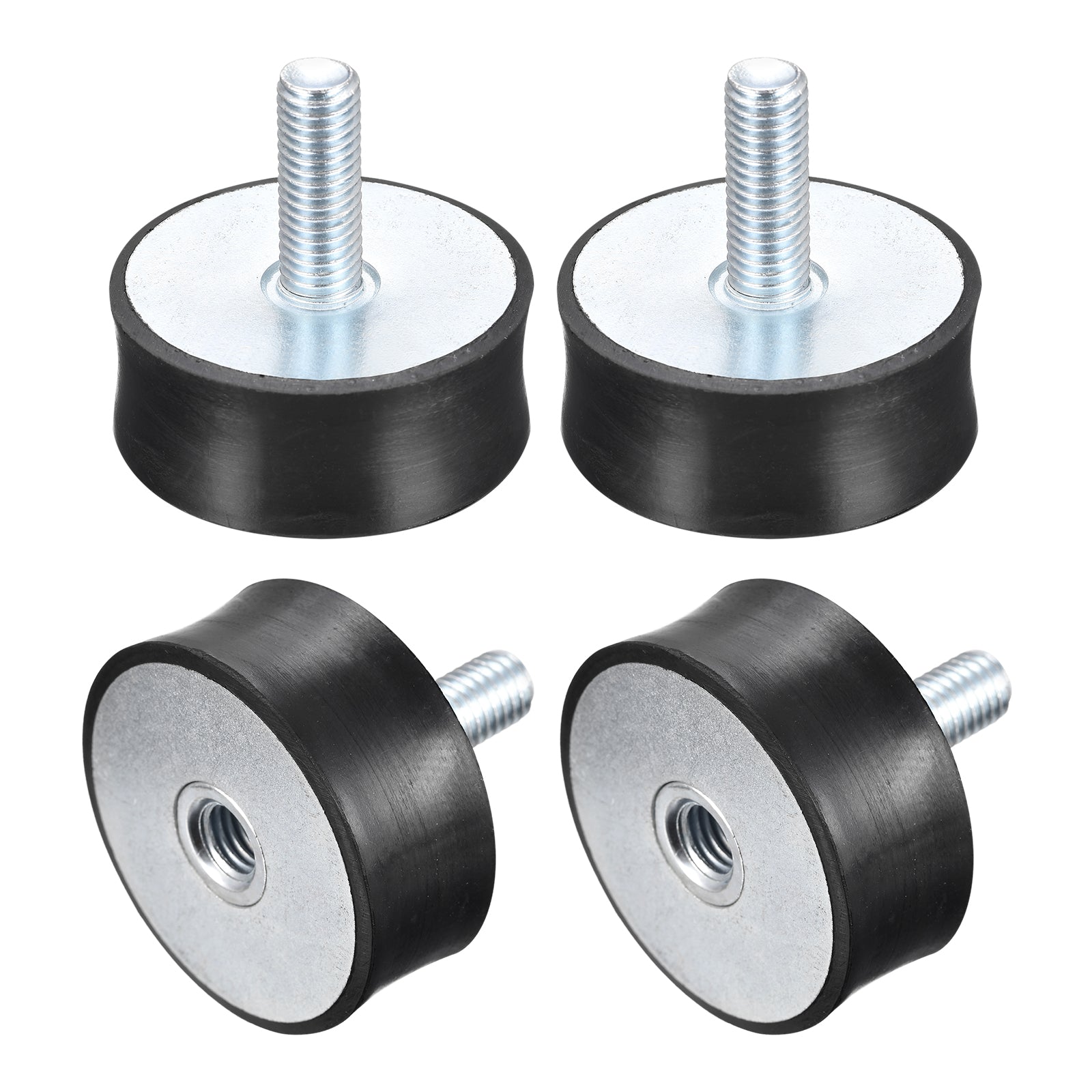 Uxcell Rubber Mounts 4pcs M10 Male/Female Vibration Isolator Shock ...