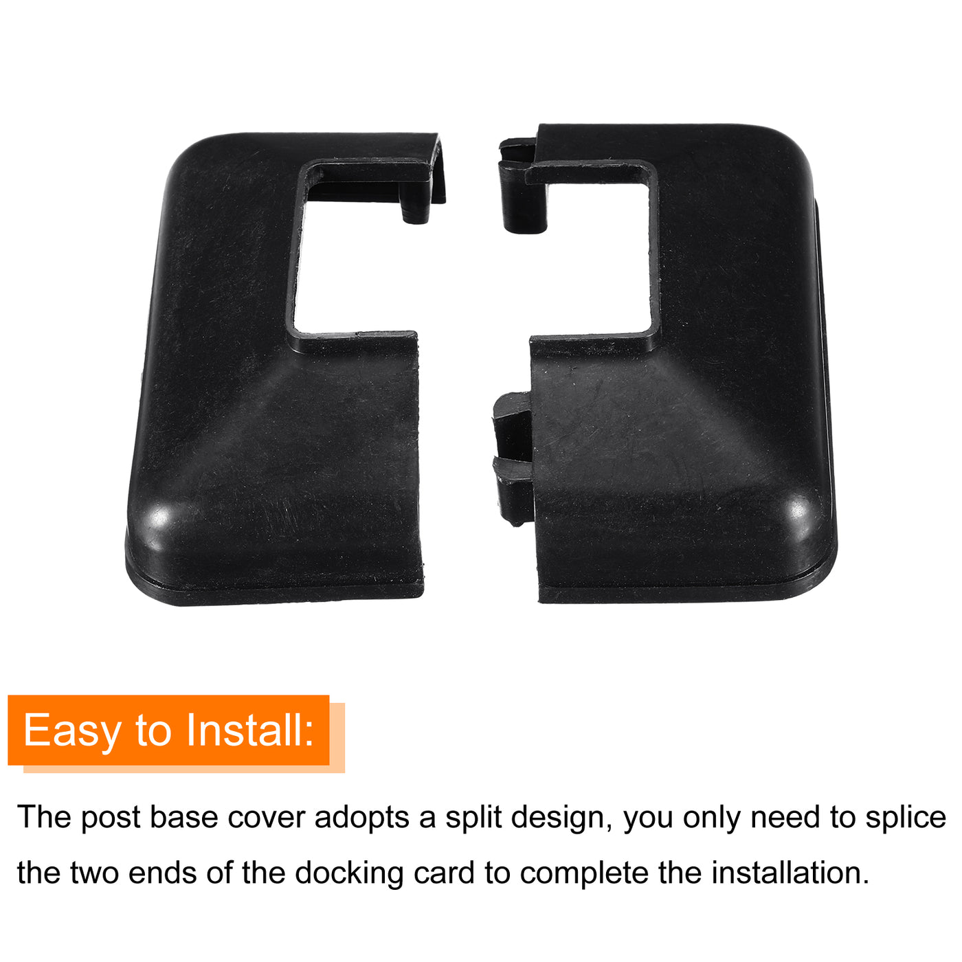 Uxcell Post Skirt, 6pcs 60x60mm/2.36x2.36" Split Style Post Base Cover ...