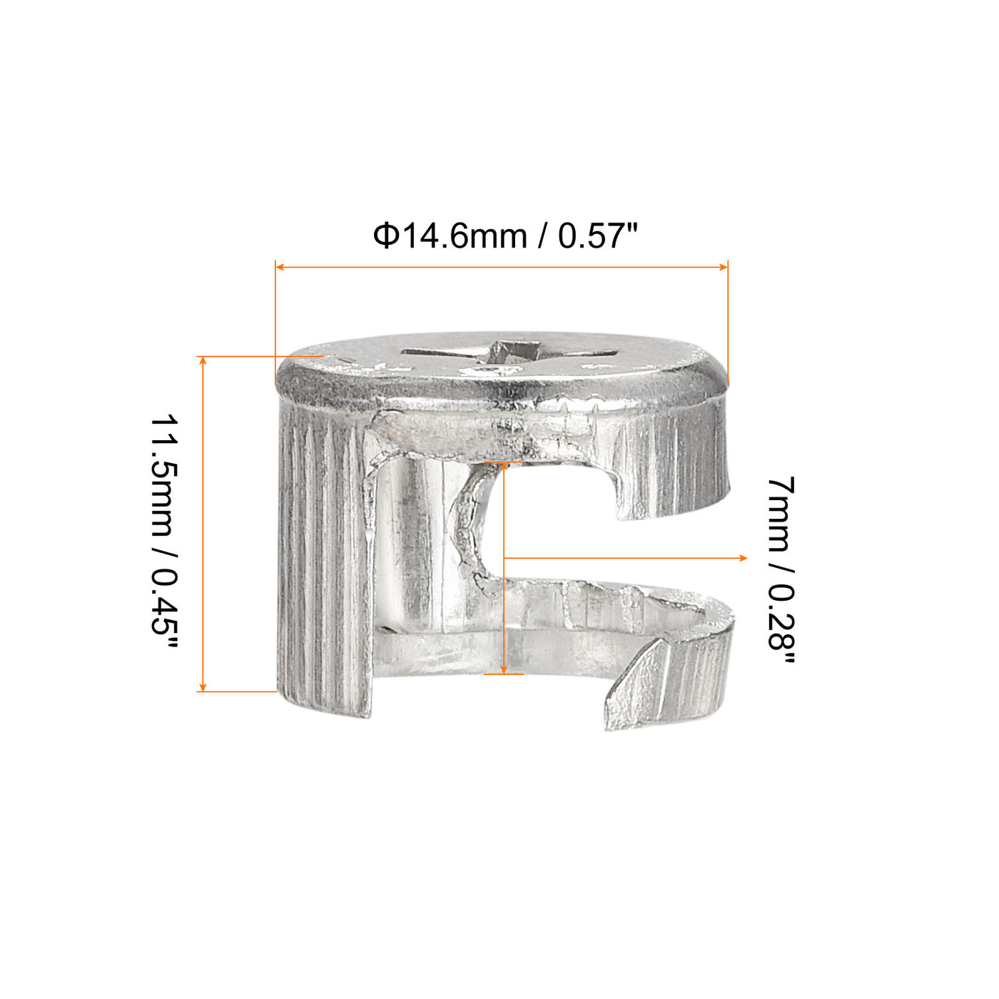 Uxcell Cam Lock Nut for Furniture, 12pcs 14.6x11.5mm Joint Connector ...