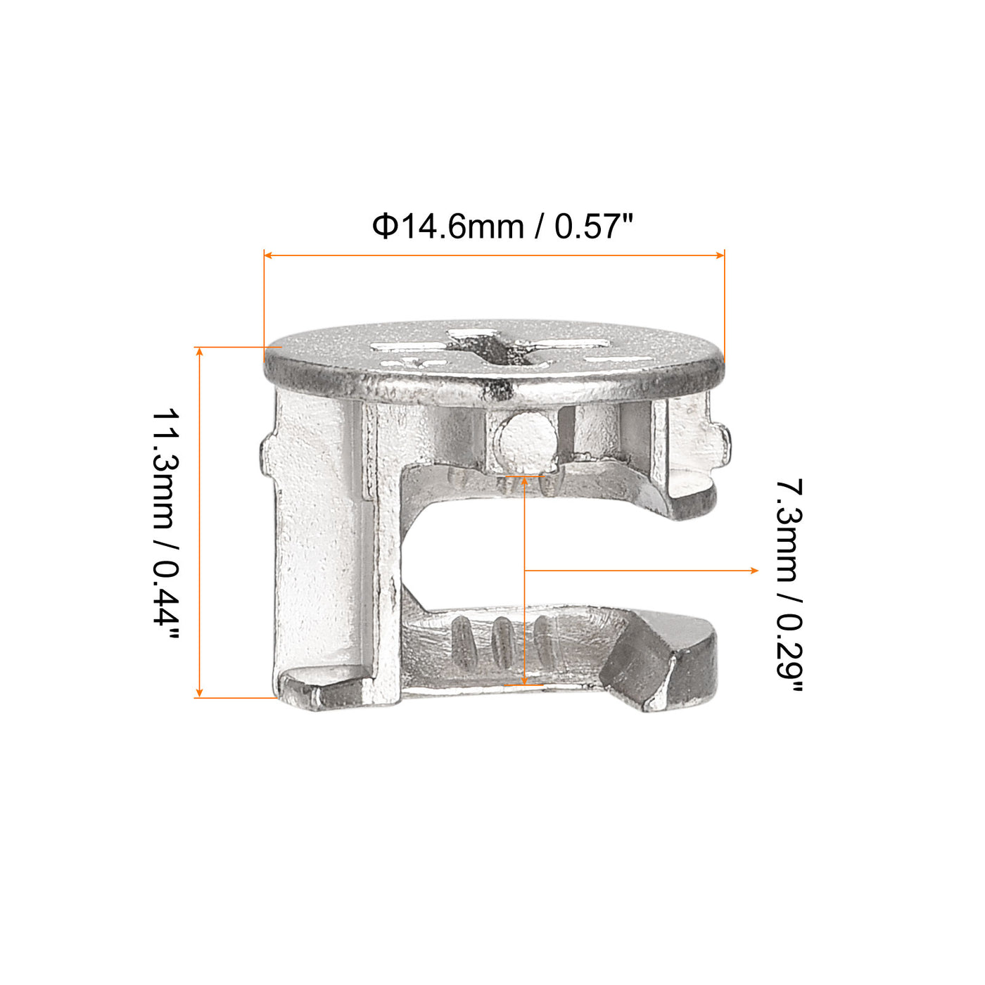 Uxcell Cam Lock Nut for Furniture, 12pcs 14.6x11.3mm Joint Connector ...
