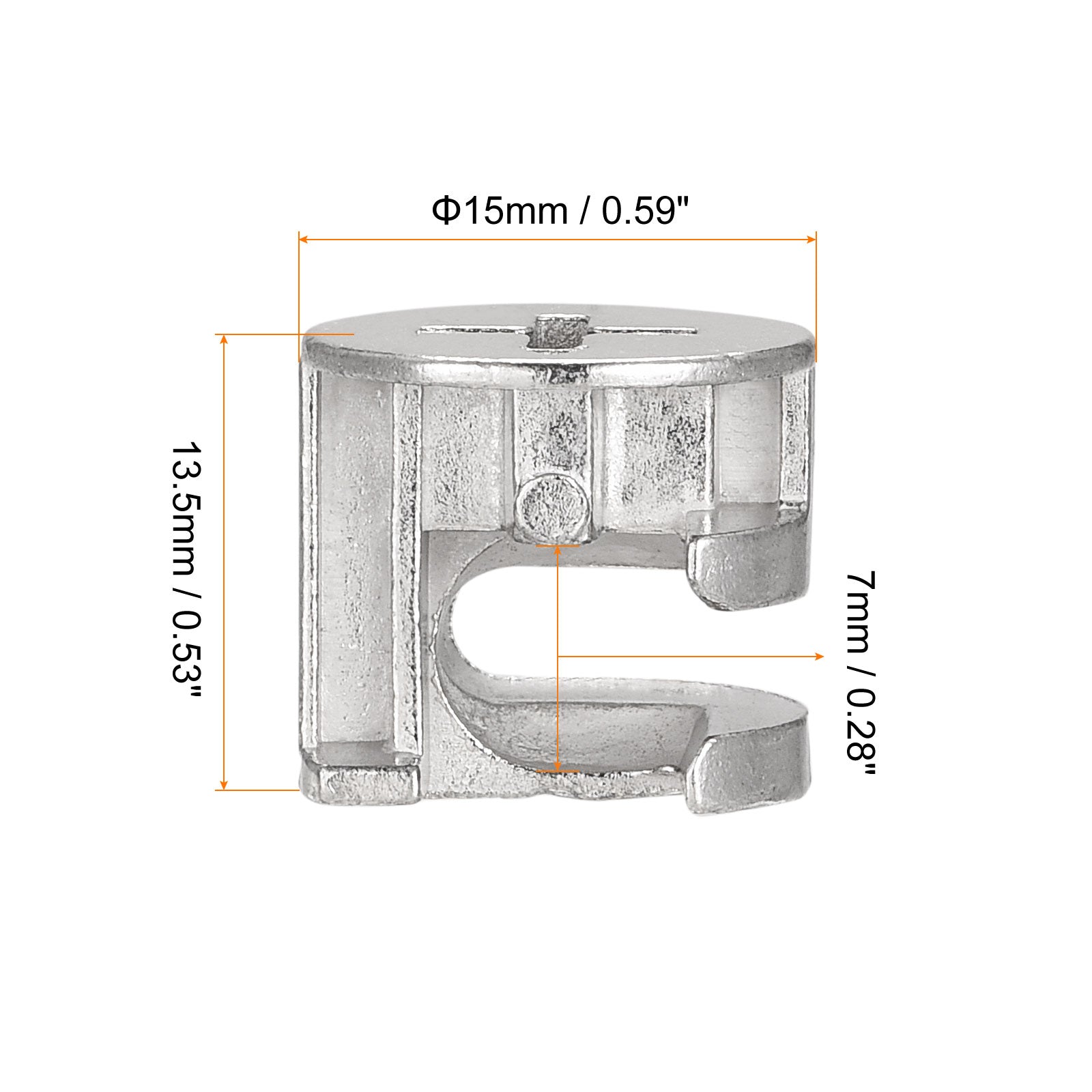 Uxcell Cam Lock Nut for Furniture, 12pcs 15x13.5mm Joint Connector ...