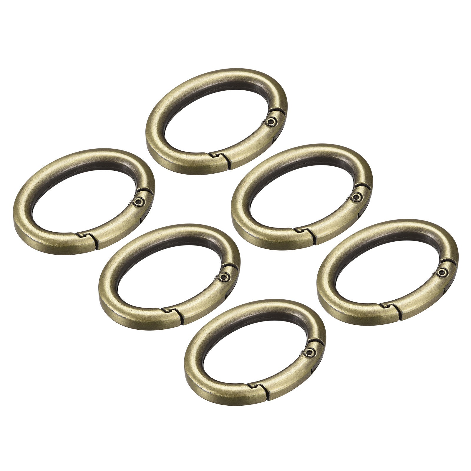Uxcell Spring Oval Ring, 6Pcs 1.5 Inch Round Spring Snap Clip Trigger ...