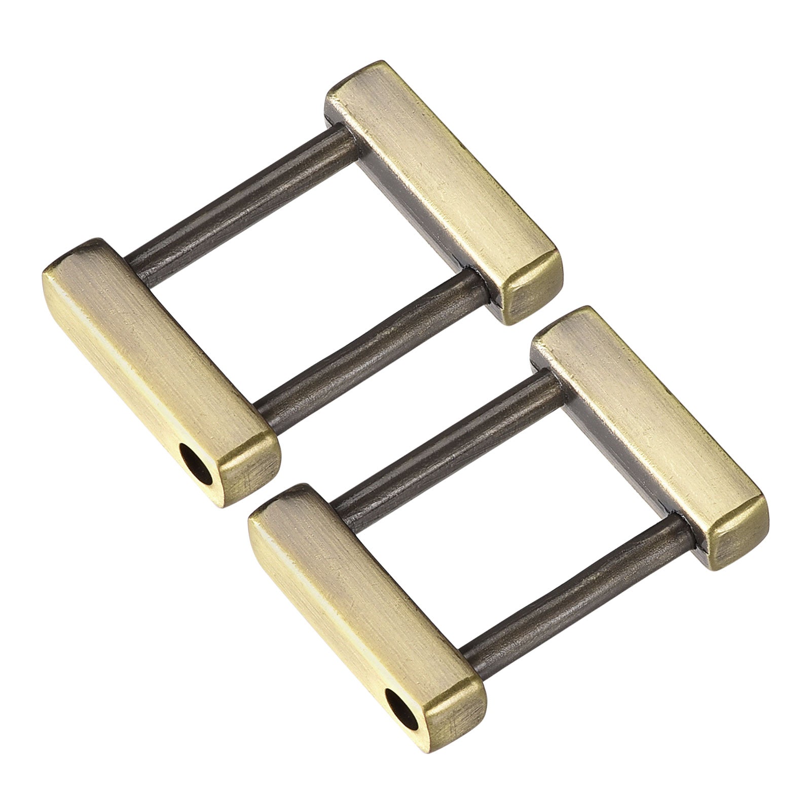 Uxcell Rectangle Screw Ring Buckle, 2Pcs 0.98 Inch Rectangle Screw in ...