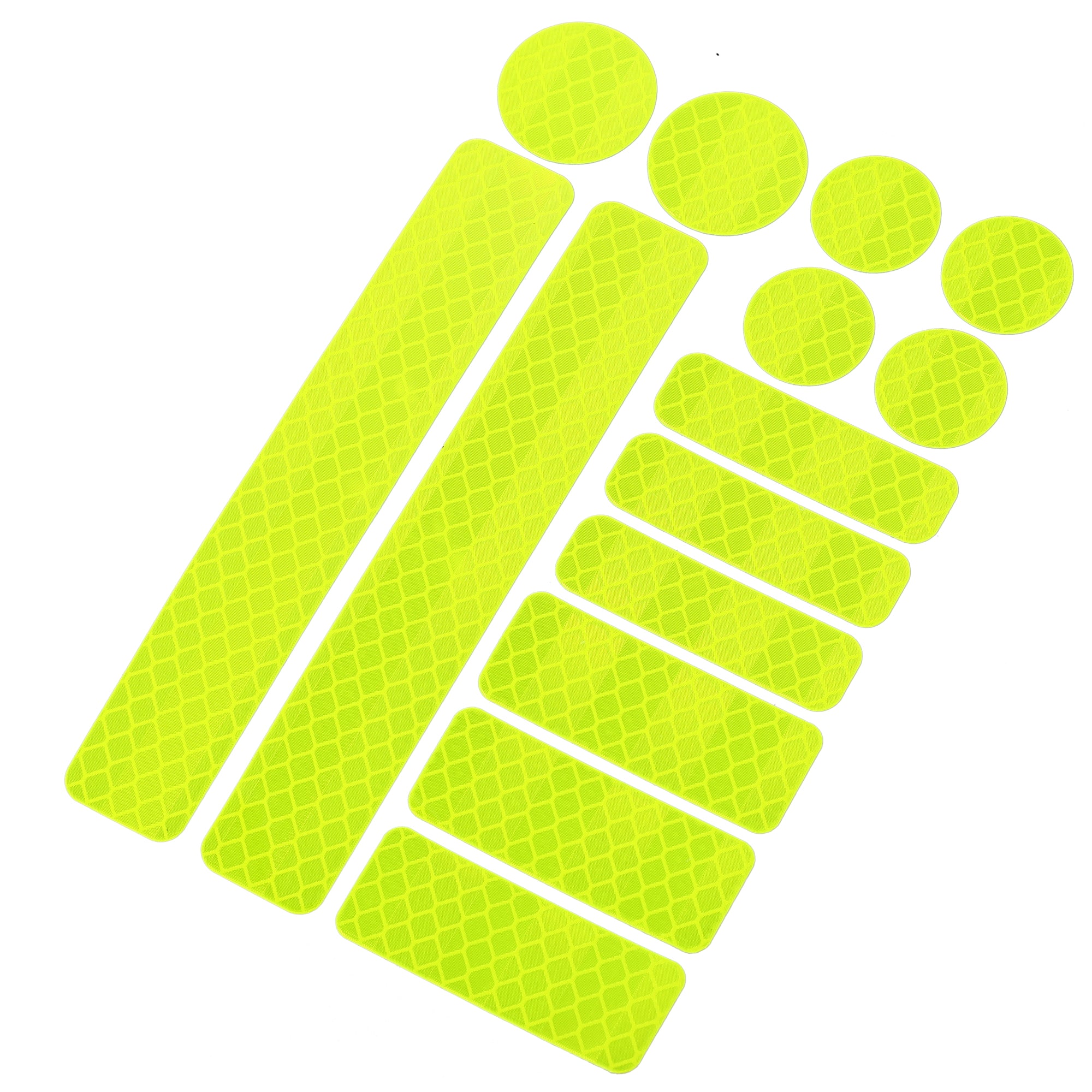 14pcs Universal Reflective Stickers for Helmet Adhesive Tape Reflector ...