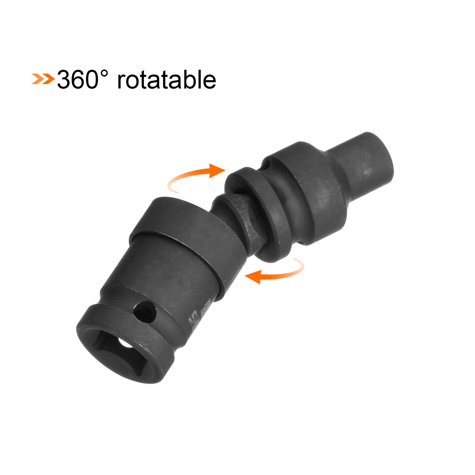 29mm Impact Shallow Socket 1/2" Drive CR-MO Steel with 360° Universal ...