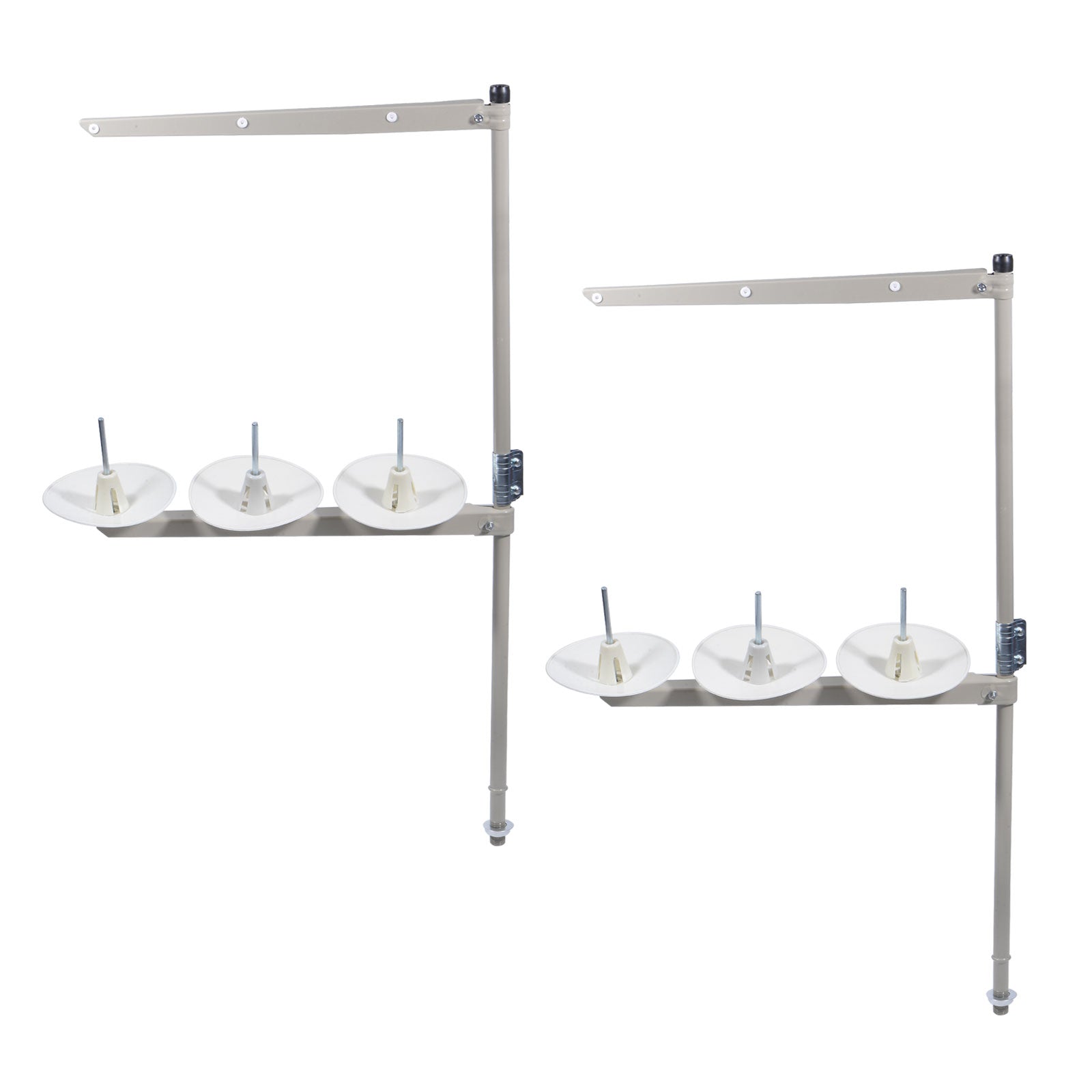 2pcs Triple Cone Spool Stand Universal Stainless Steel 3 Thread Stand ...