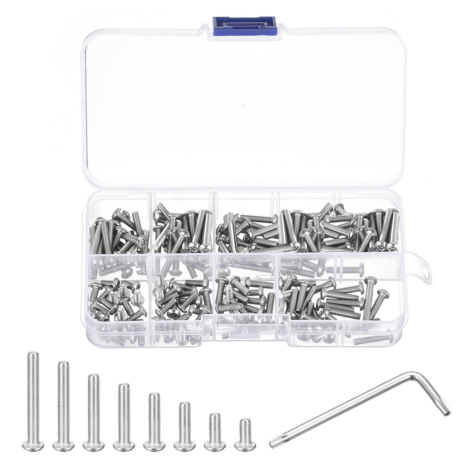 Uxcell M3 Torx Security Screws Kit(M3x6/8/10/12/14/16/20/25mm)150pcs ...