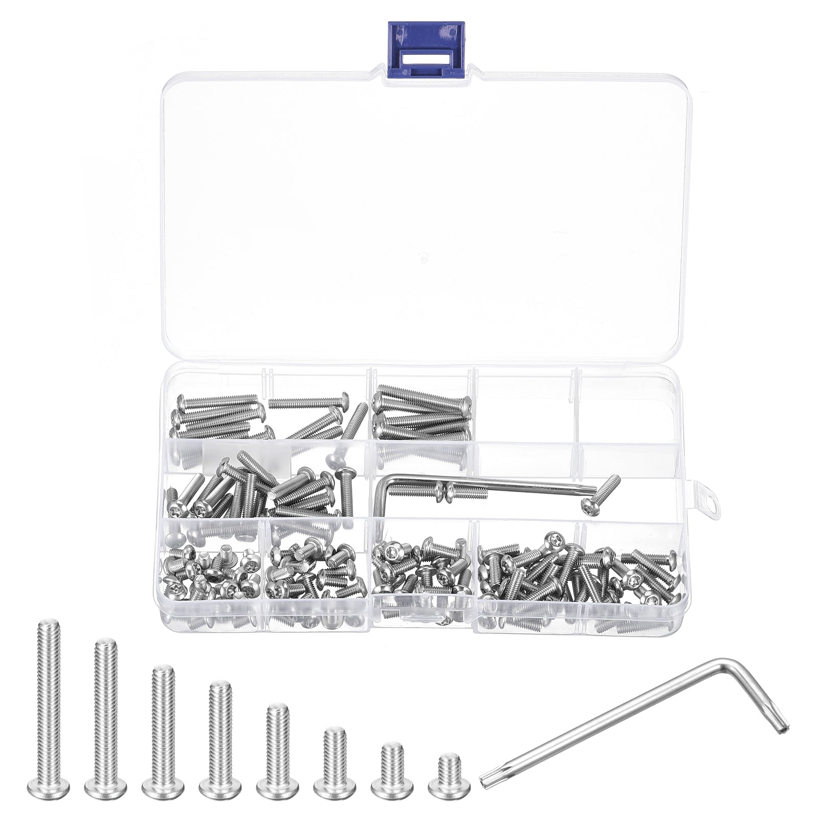 Uxcell M4 Torx Security Screws Kit(M4x6/8/10/12/16/20/25/30mm)140pcs ...