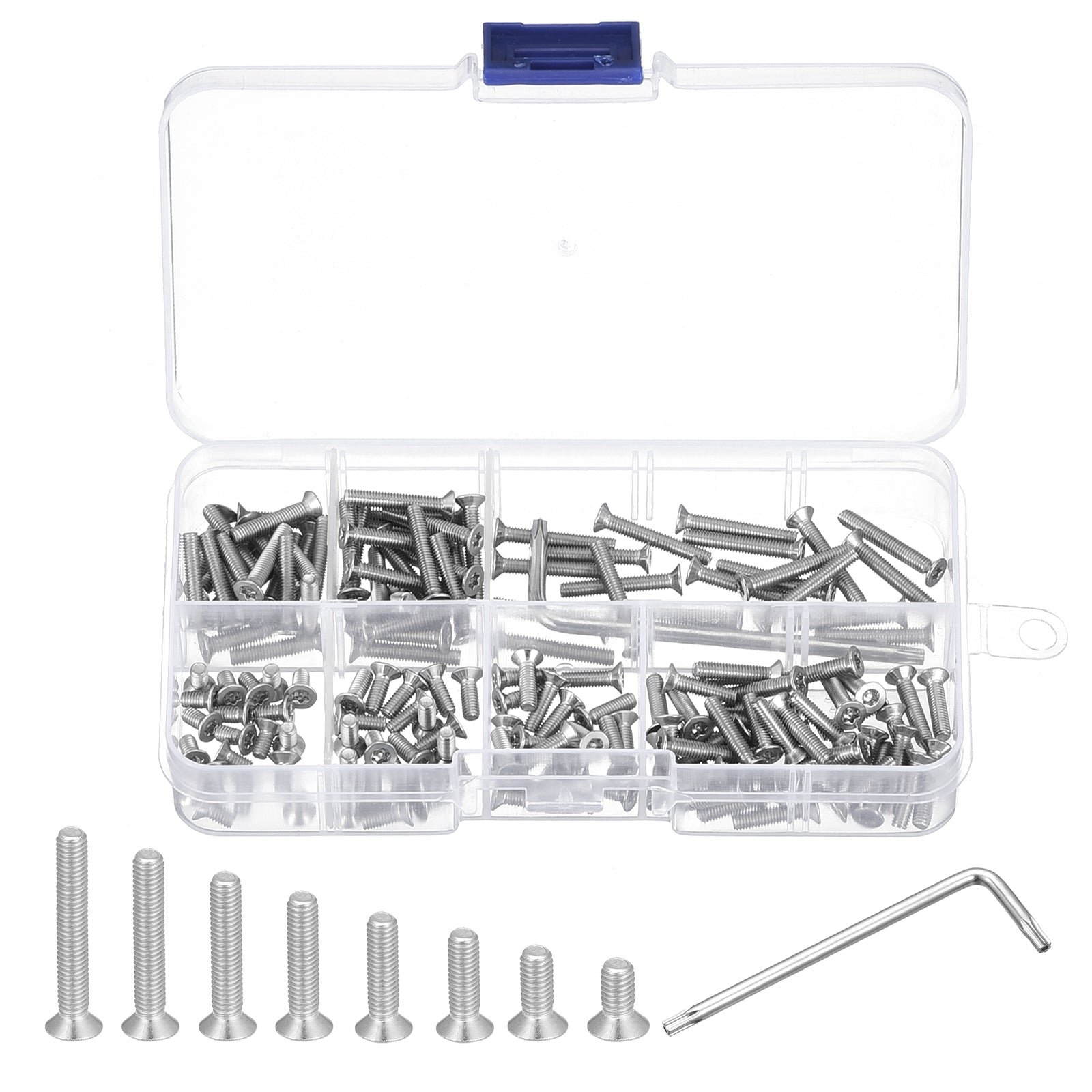 Uxcell M3 Torx Security Screws Kit(M3x6/8/10/12/14/16/18/20mm)160pcs ...