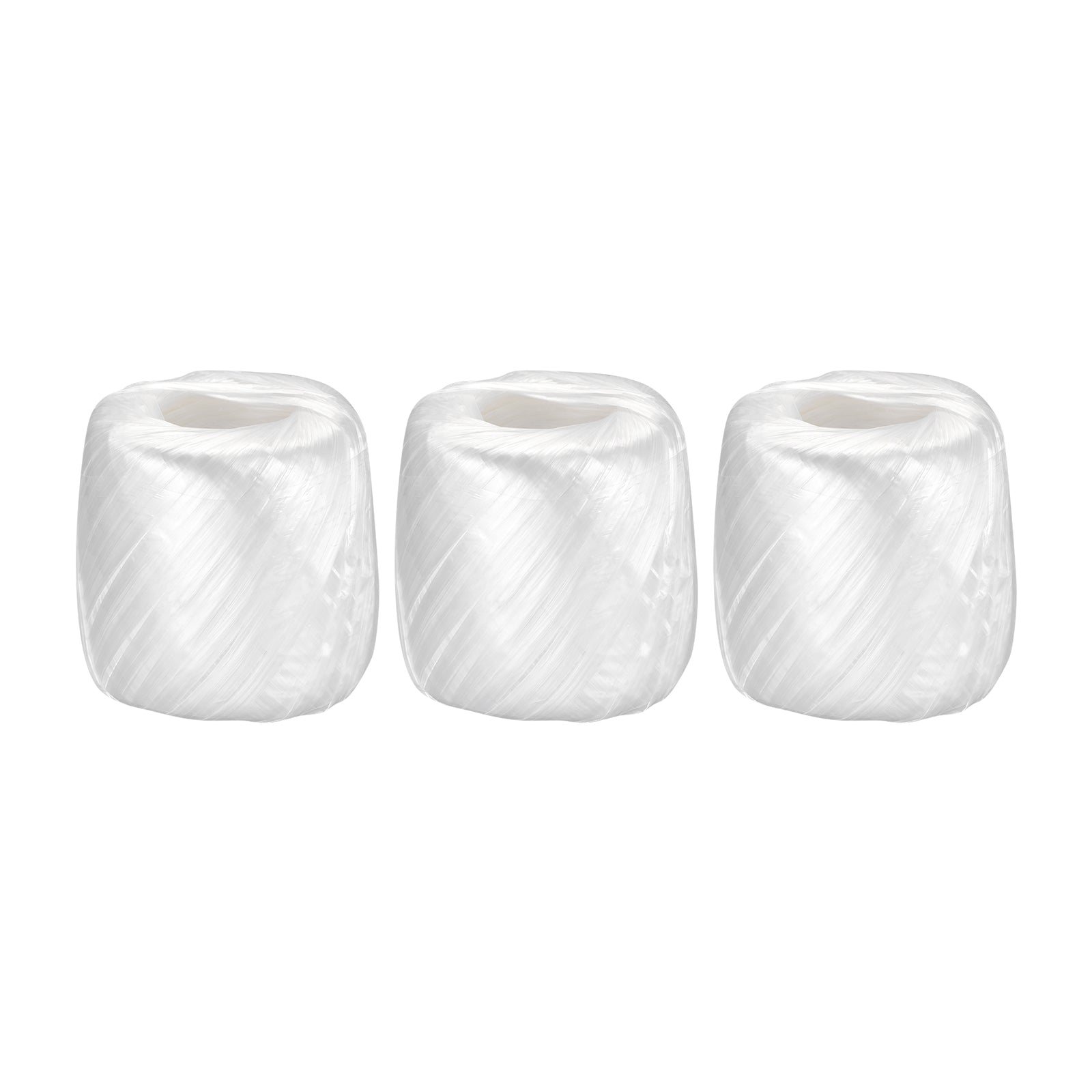 Polyester Nylon Plastic Rope Twine Bundled for Packing ,100m White 3Pcs ...