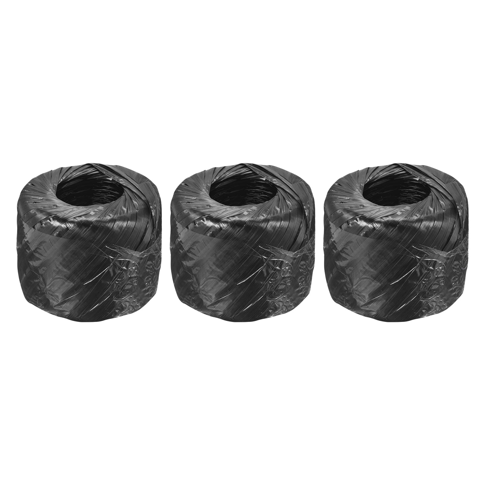 Polyester Nylon Plastic Rope Twine Bundled for Packing ,150m Black 3Pcs ...