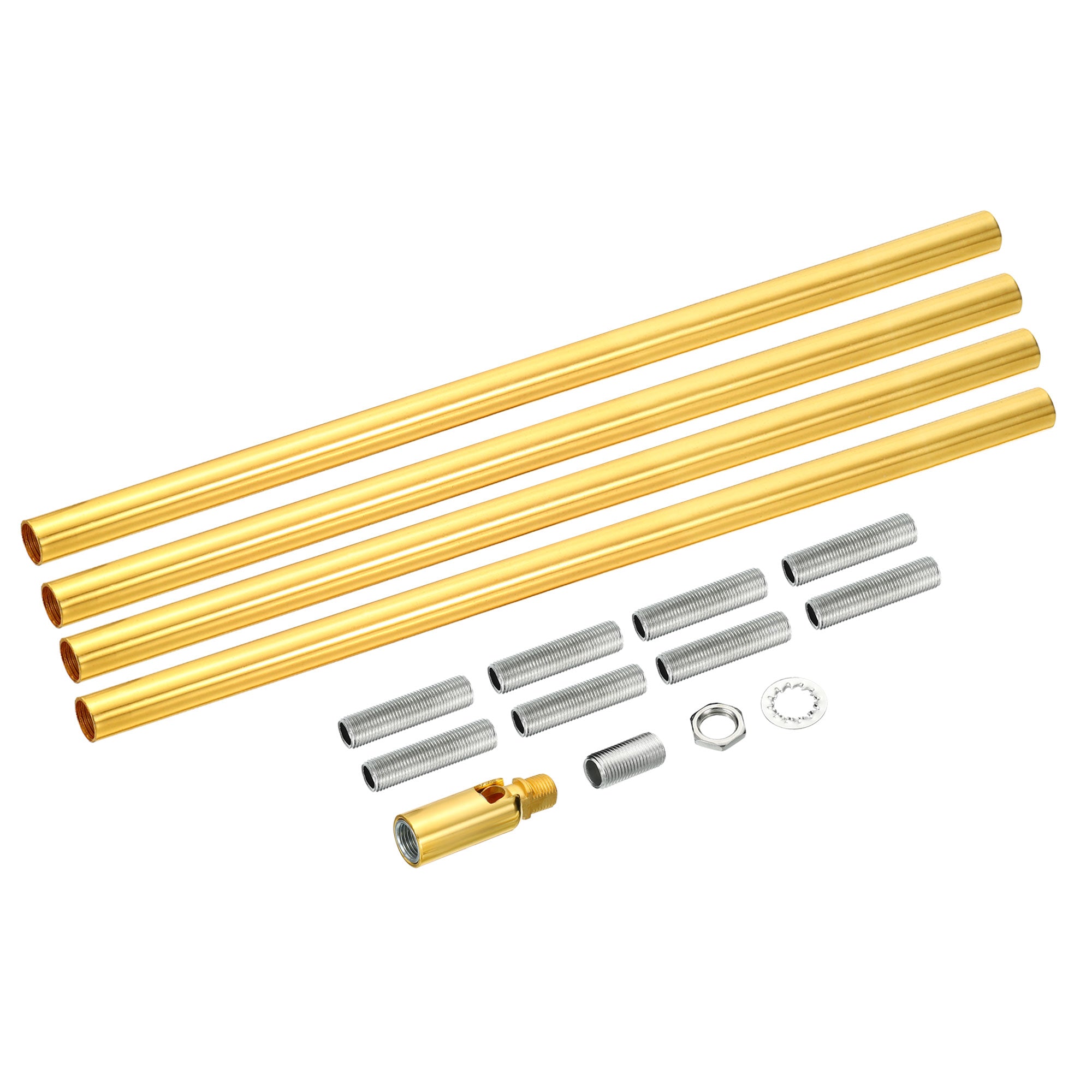 Threaded Extension Rod, 11.8" Lamp Pipe with Connector Light Fixture ...