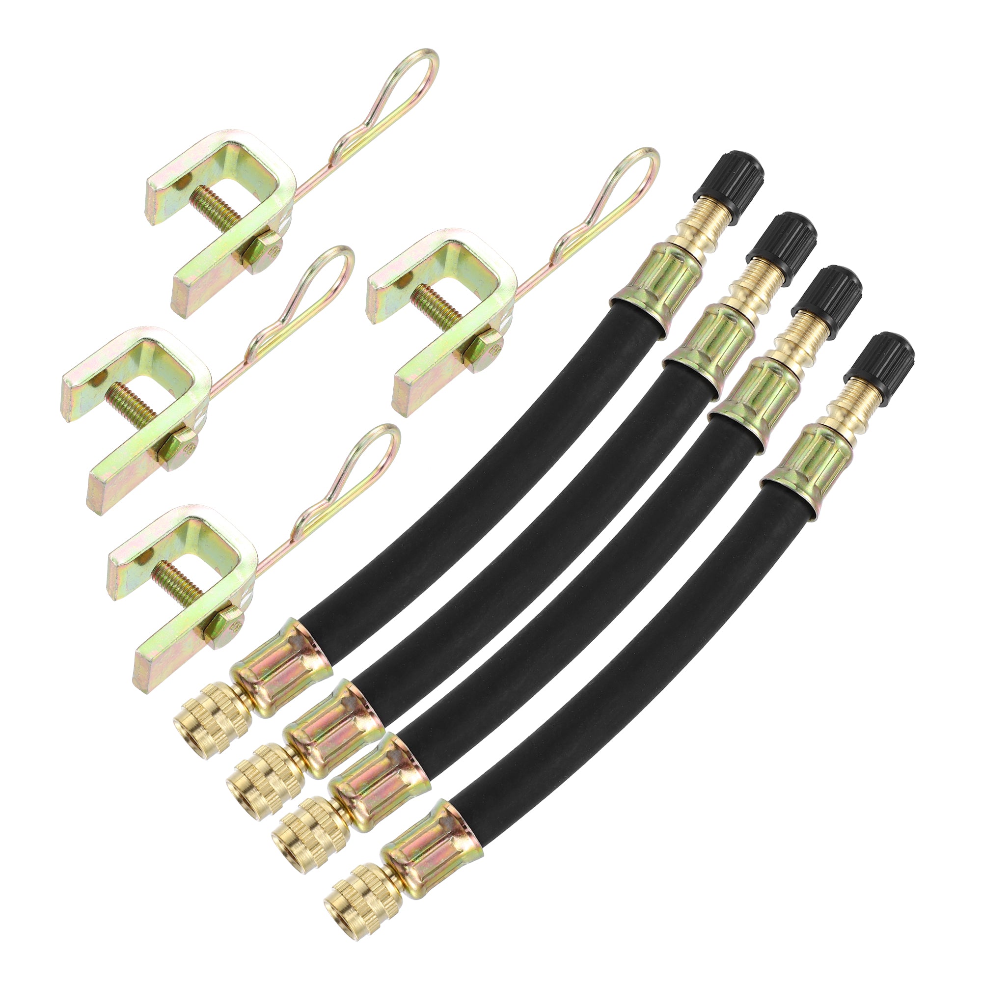 8pcs Tire Valve Extension Stem Adaptor Tool 4 Dual Valve Stem Extender ...