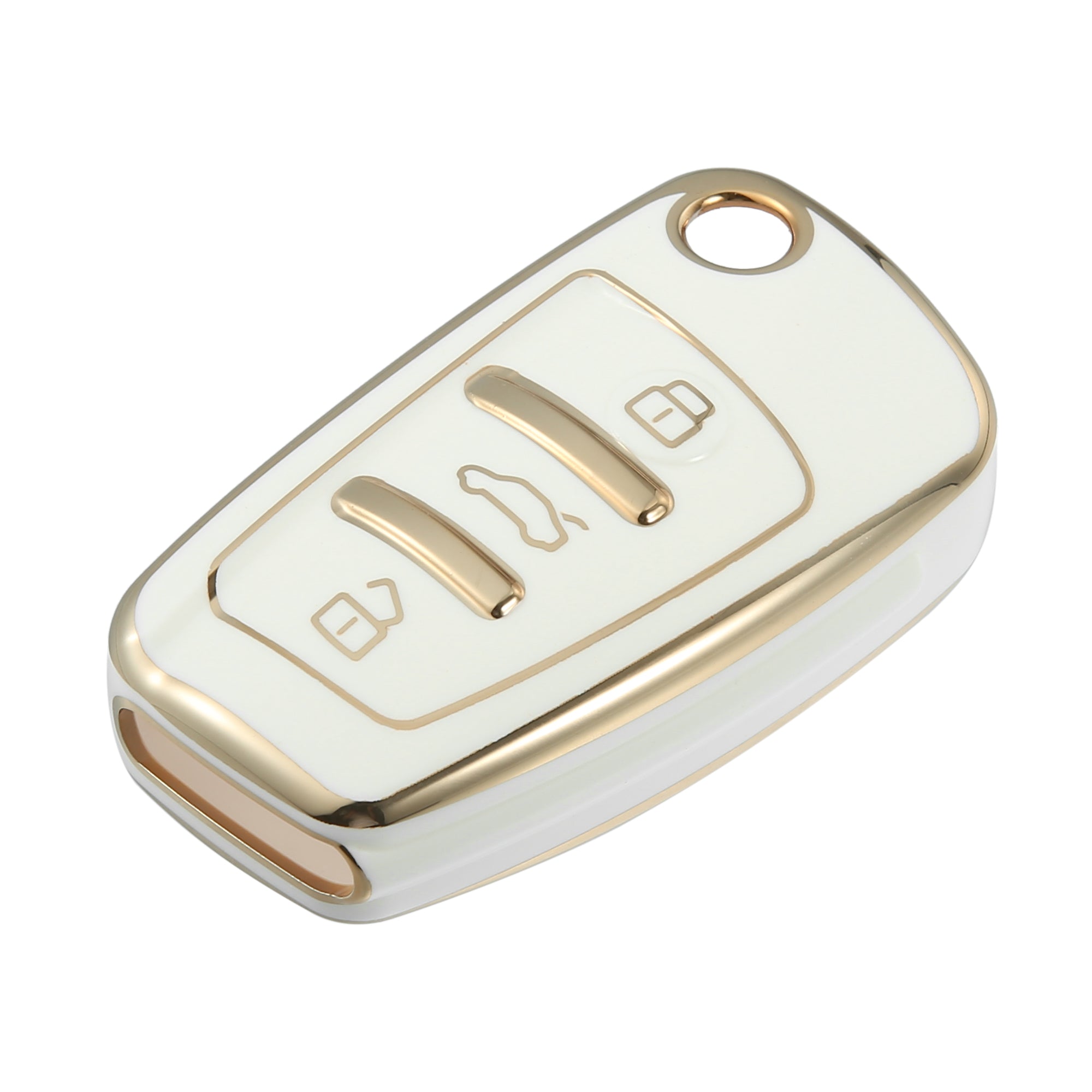 Car Key Fob Cover 3 Button Remote Key Fob Case TPU White for Audi Q3 ...