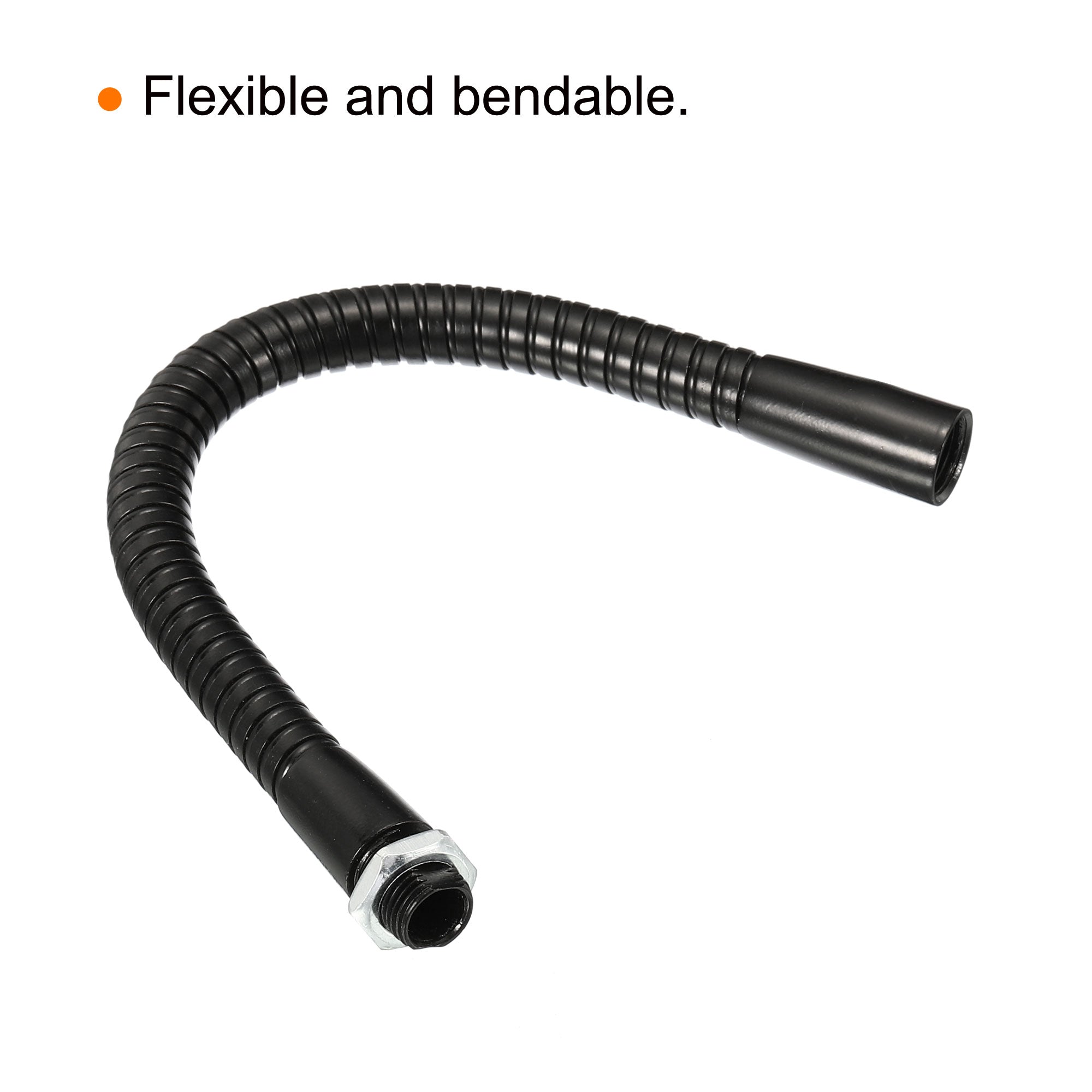 20cm/8" Universal Gooseneck, M10 Fine Thread Metal Bendable Hose ...