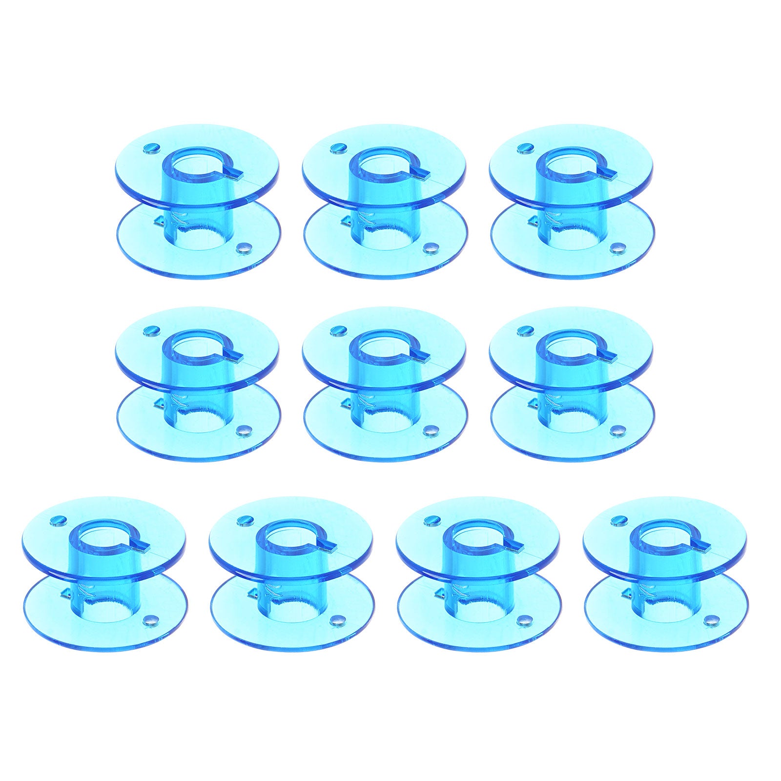 50pcs Plastic Bobbins Standard Sizes for Multi-function Sewing Machine ...
