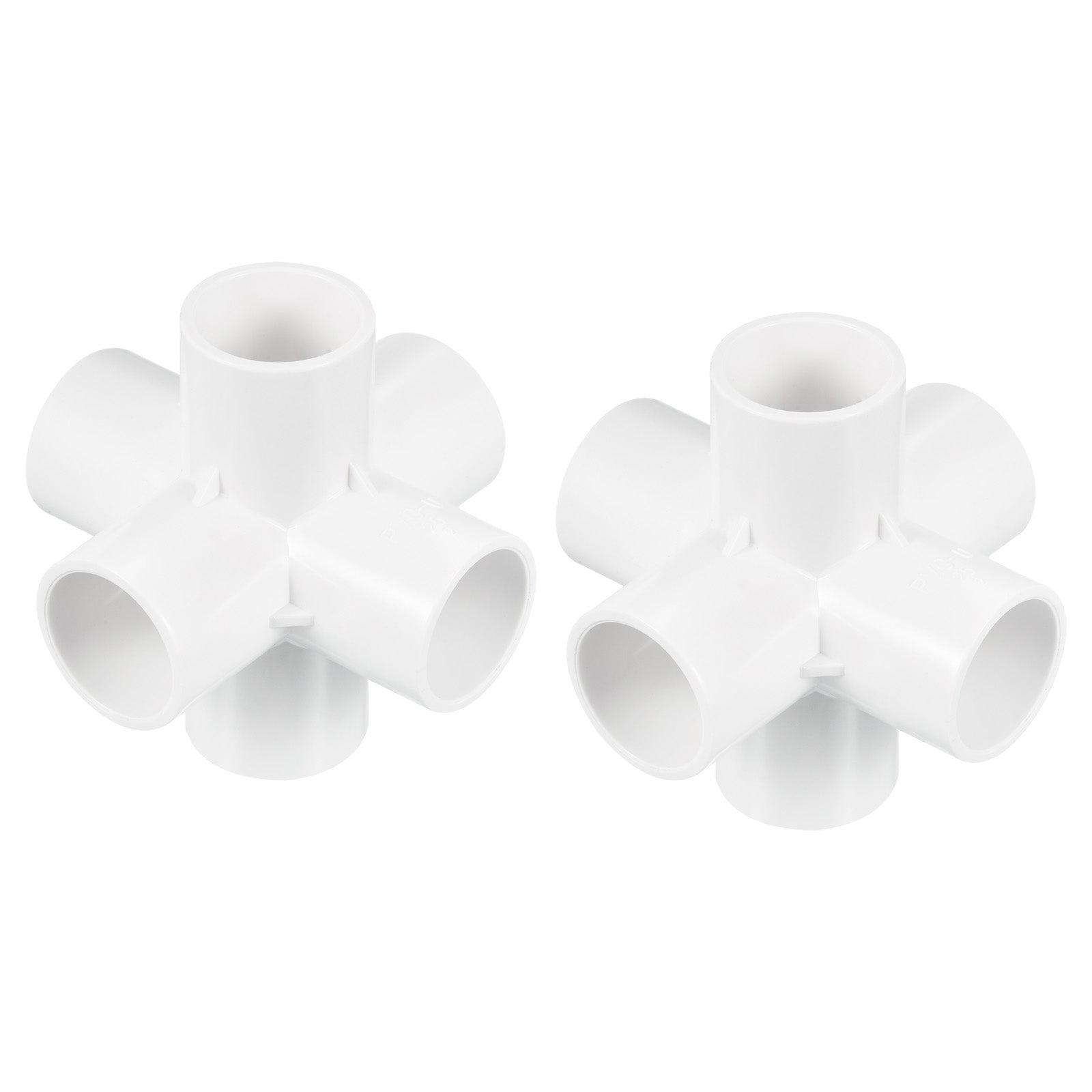 25mm PVC Pipe Fittings 2pcs 6 Way Elbow Water Joint Connectors Adapters ...