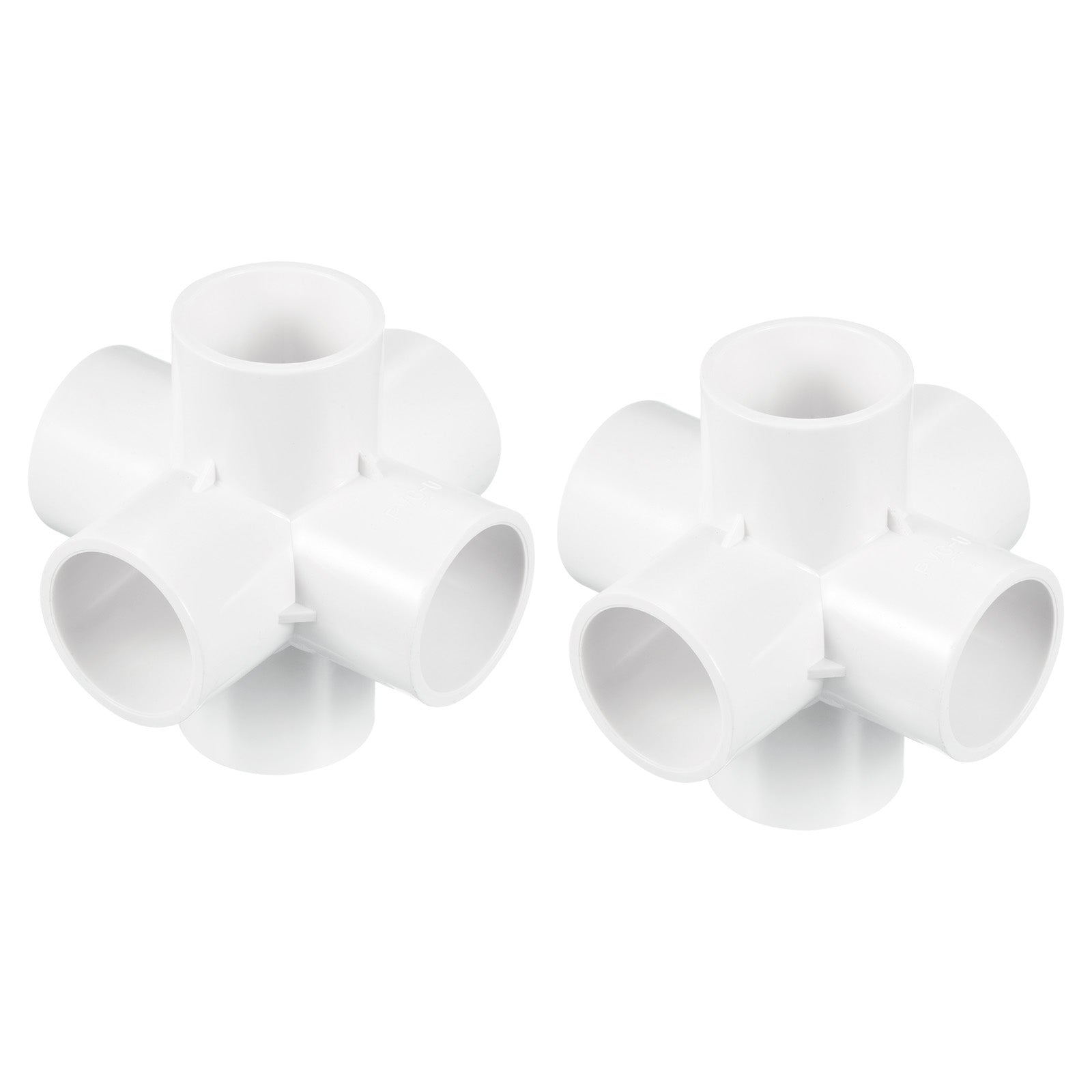 32mm PVC Pipe Fittings 2pcs 6 Way Elbow Water Joint Connectors Adapters ...