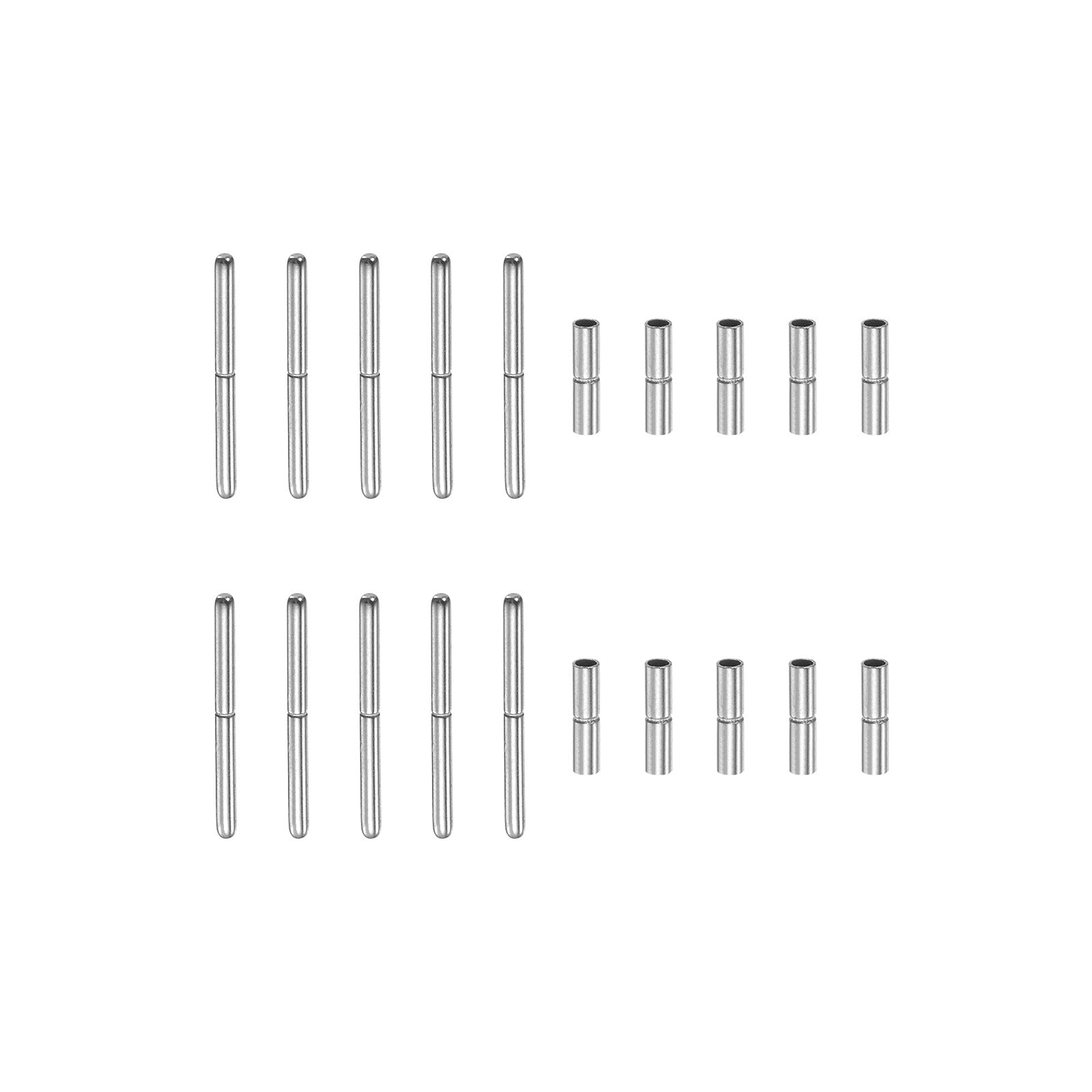 10pcs Watch Strap Tubes Pins 1.2mm Tube Dia 9mm Pin Length Stainless ...