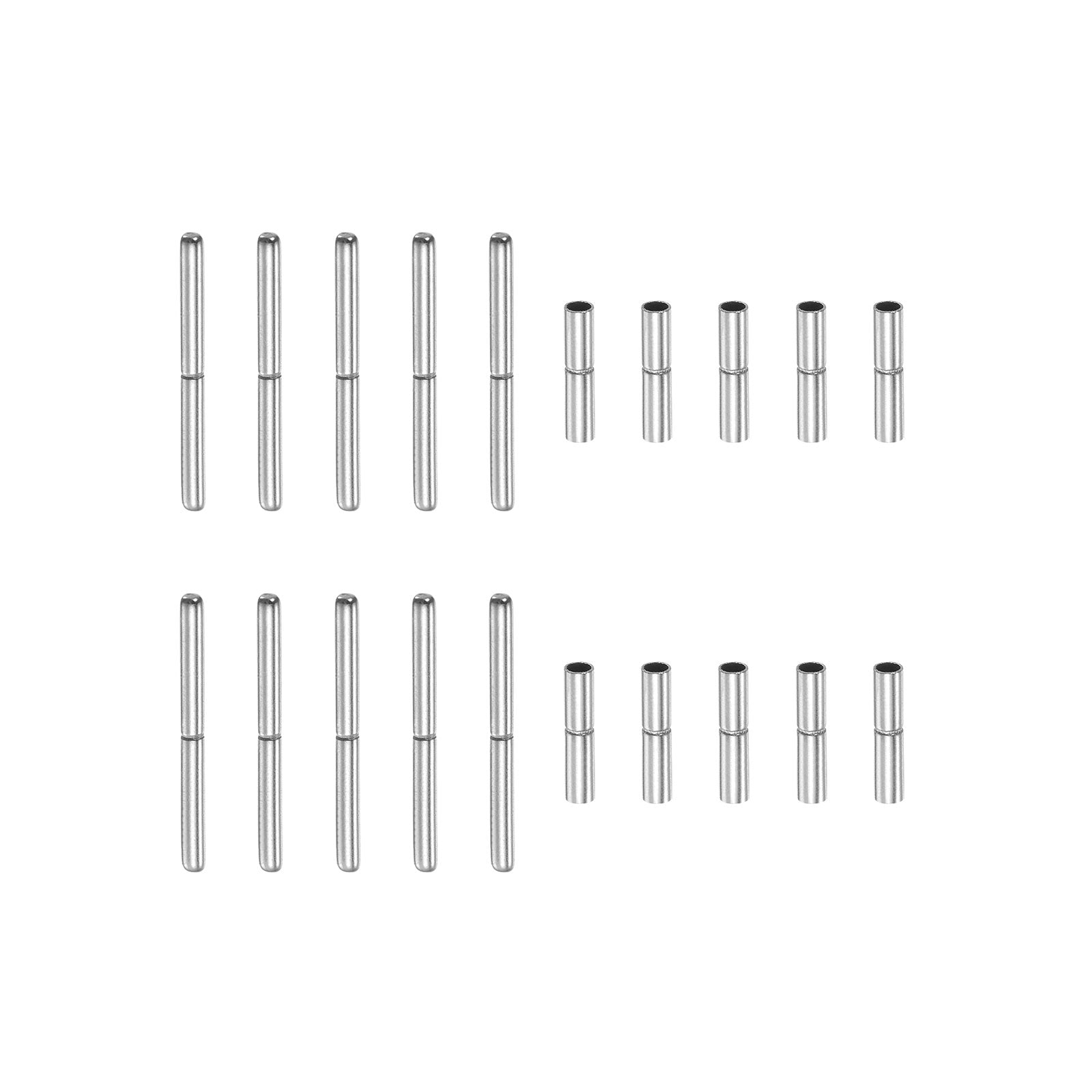 10pcs Watch Strap Tubes Pins 1.3mm Tube Dia 14mm Pin Length Stainless ...