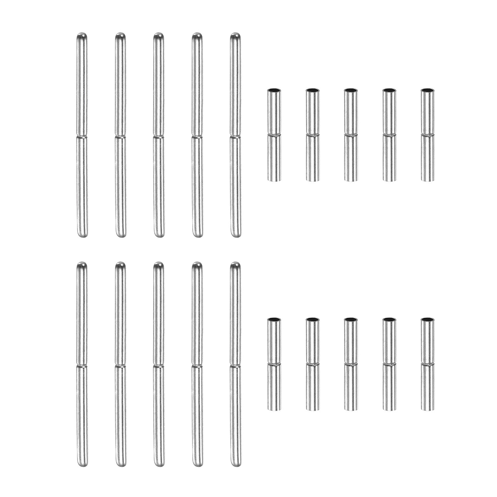 10pcs Watch Strap Tubes Pins 1.3mm Tube Dia 16mm Pin Length Stainless ...
