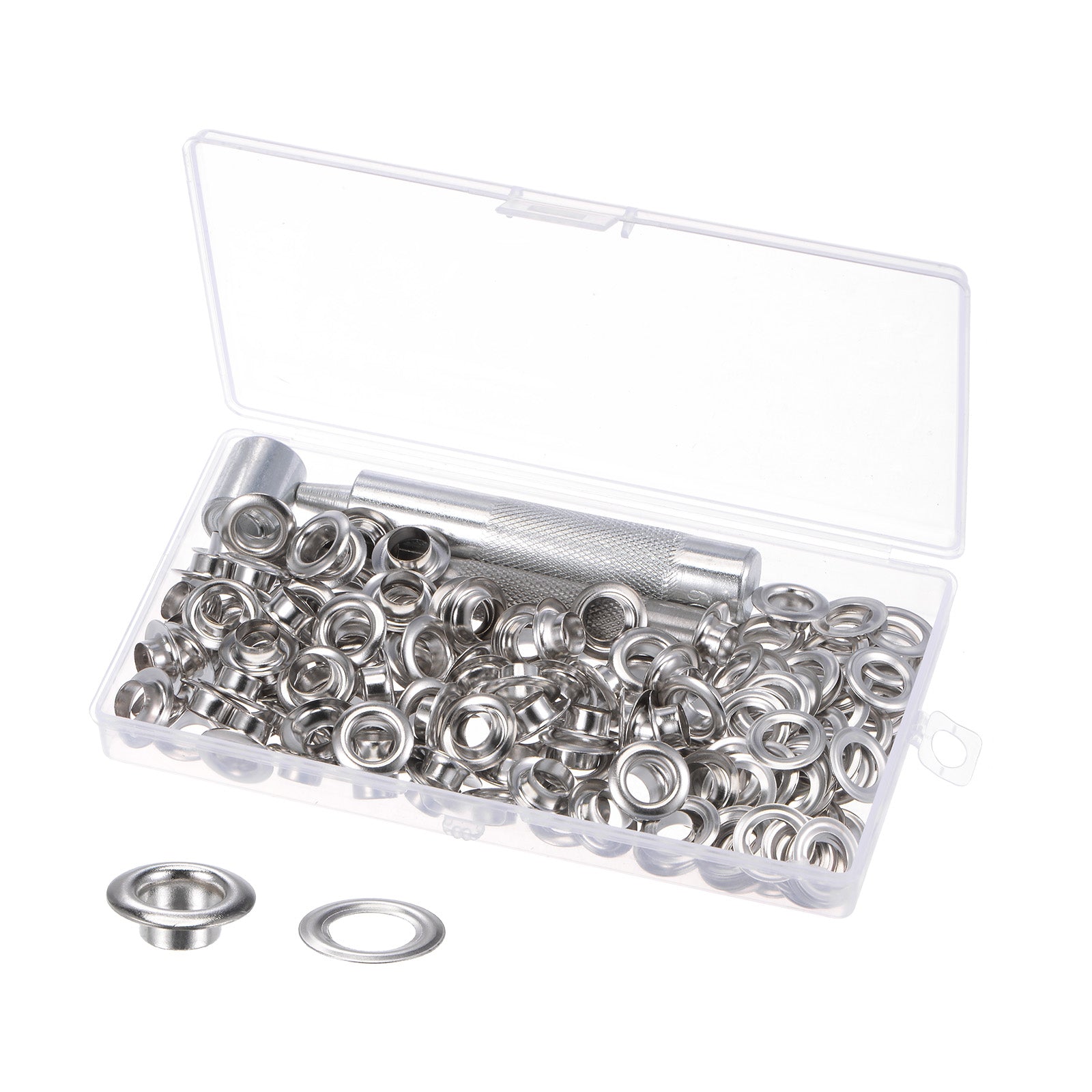 Grommet Kit 100 Set 8mmx15mm Dia Copper Grommets Eyelets with Tools ...