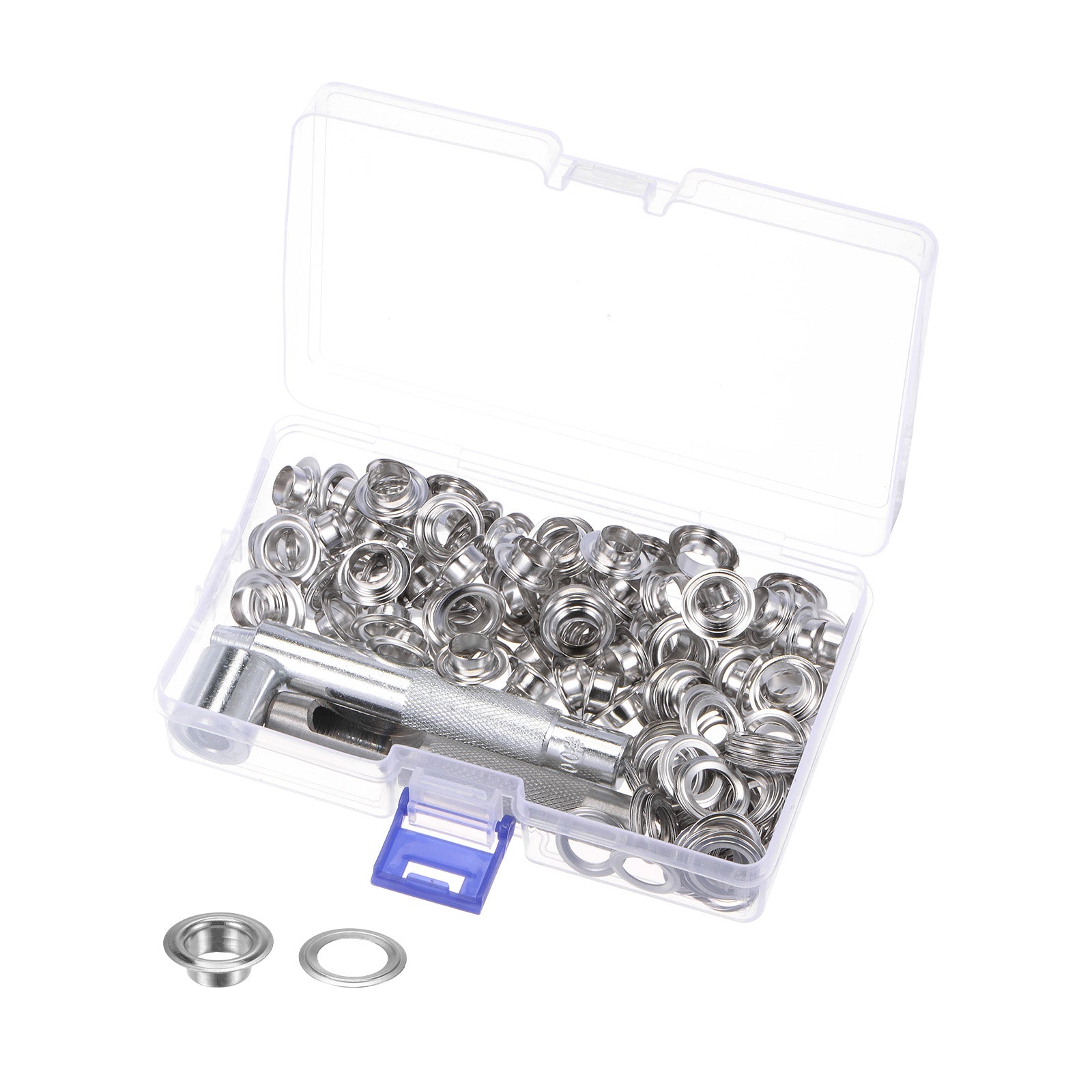 Grommet Kit 100 Set 10mmx17mmx6mm Copper Grommets Eyelets with Tools ...