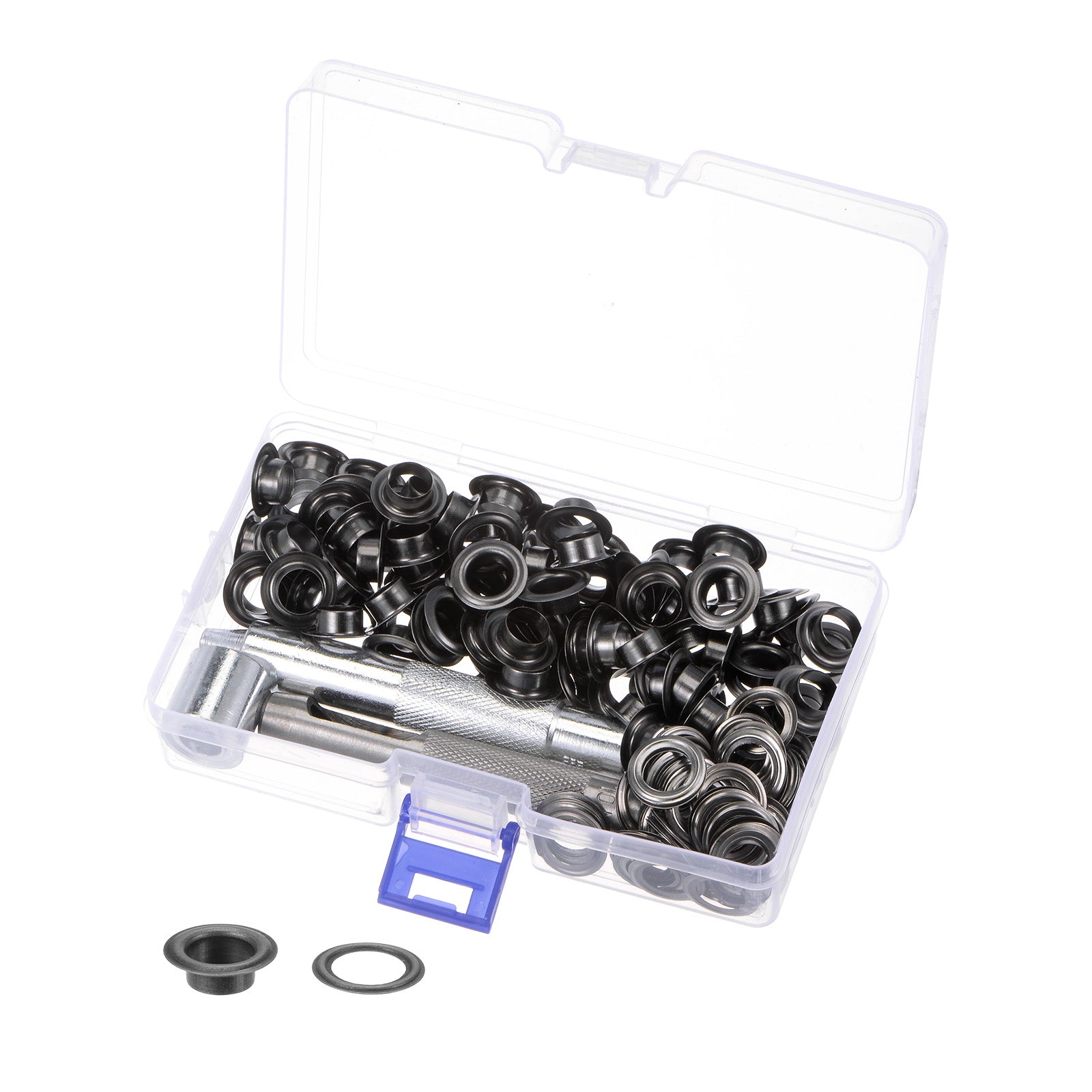 Grommet Kit 100 Set 10mmx17mm Dia Copper Grommets Eyelets with Tools ...