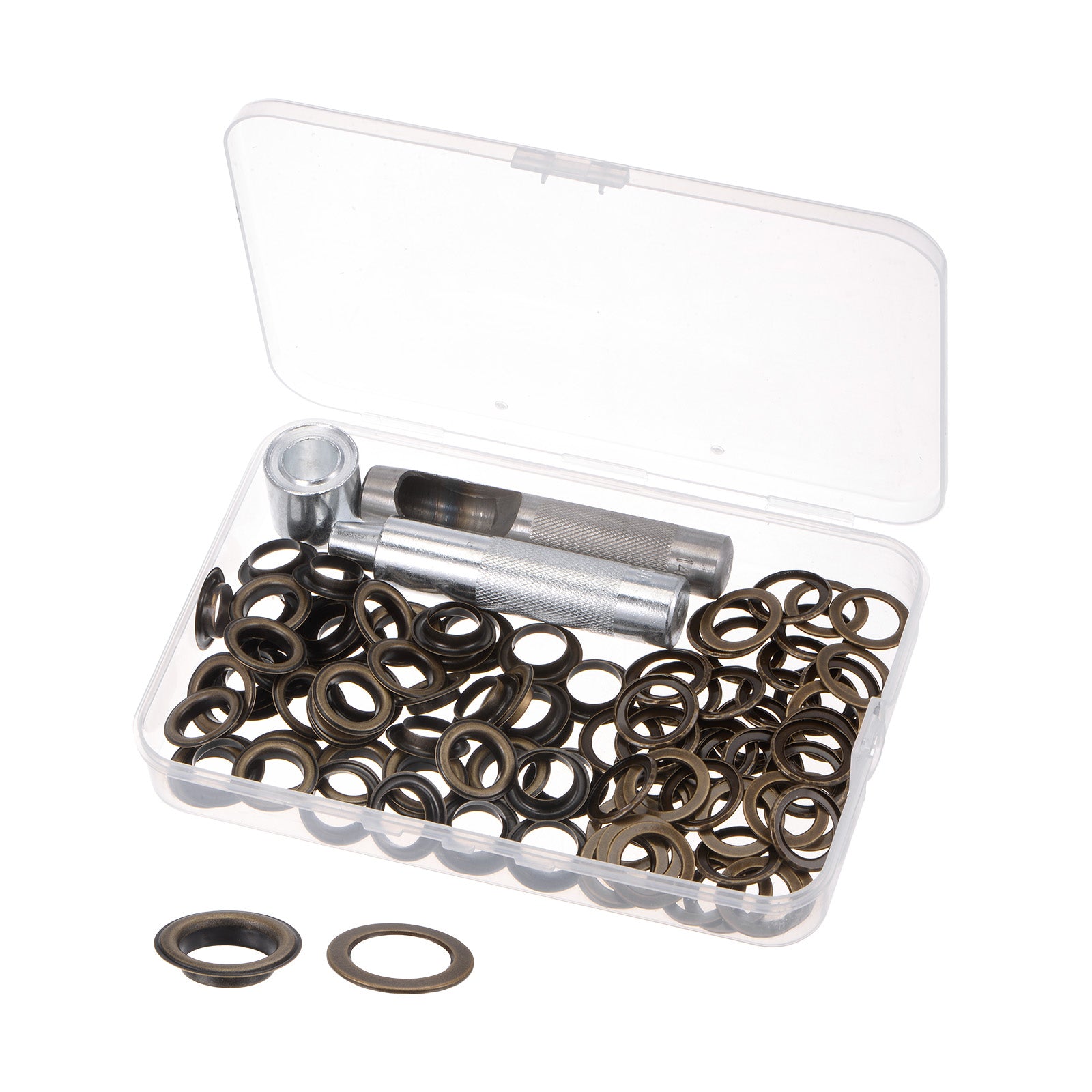 Grommet Kit 50 Set 14mmx22mm Dia Copper Grommets Eyelets with Tools ...