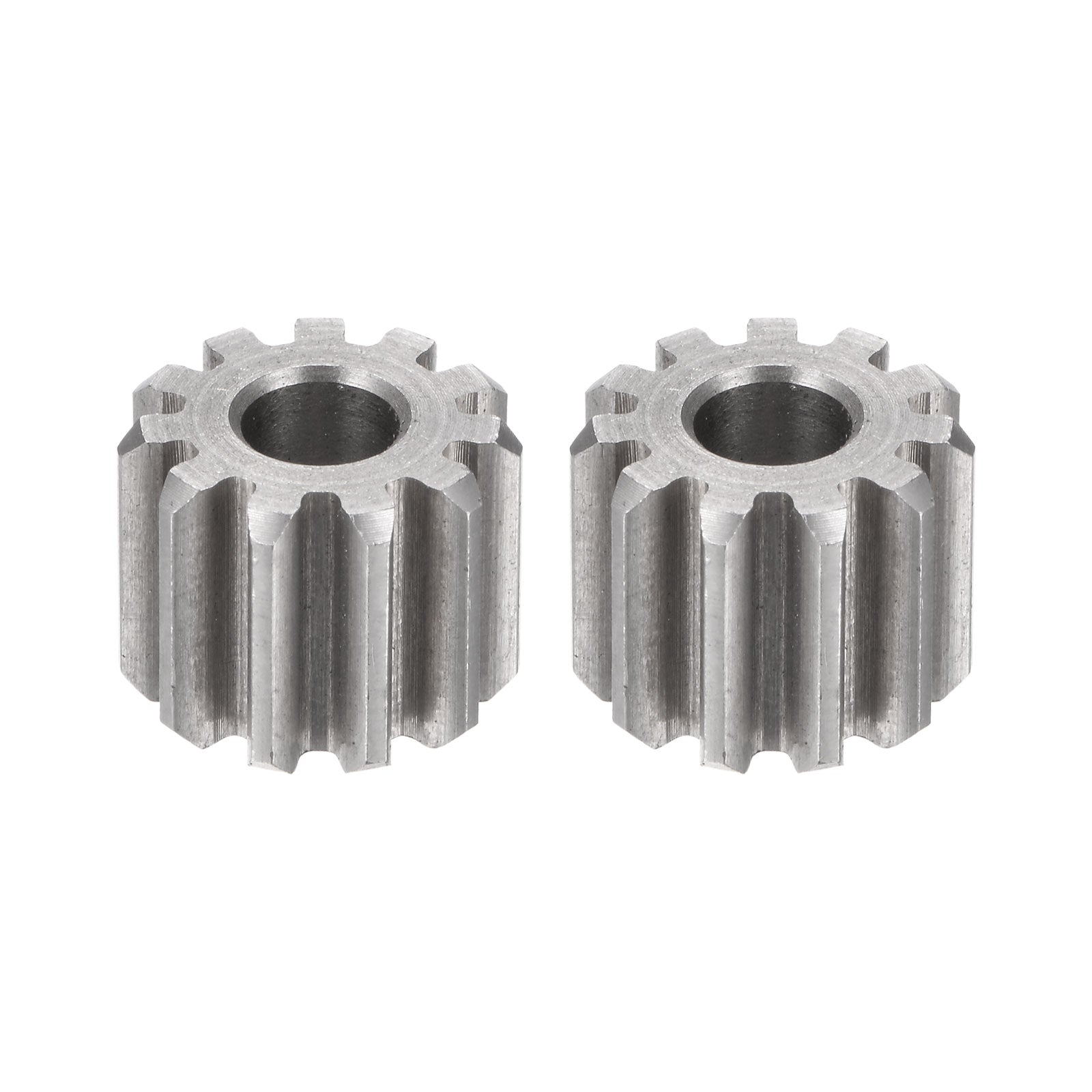 2pcs Flat Spur Gear 5mm Inner Aperture 11T 1 Module Stainless Steel ...