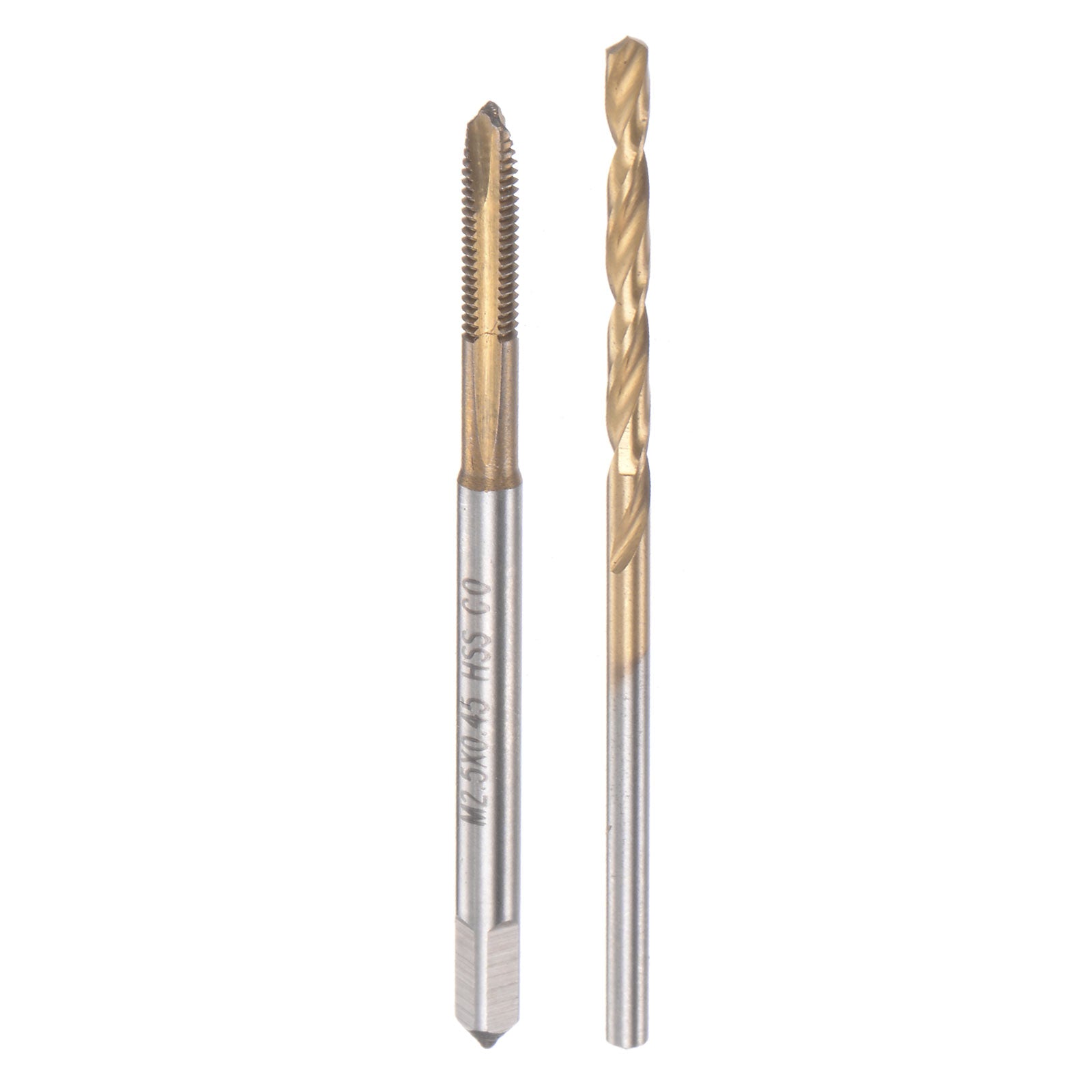 Tap & Bit Sets, M2.5 x 0.45 Screw Thread Machine Spiral Point Threading ...