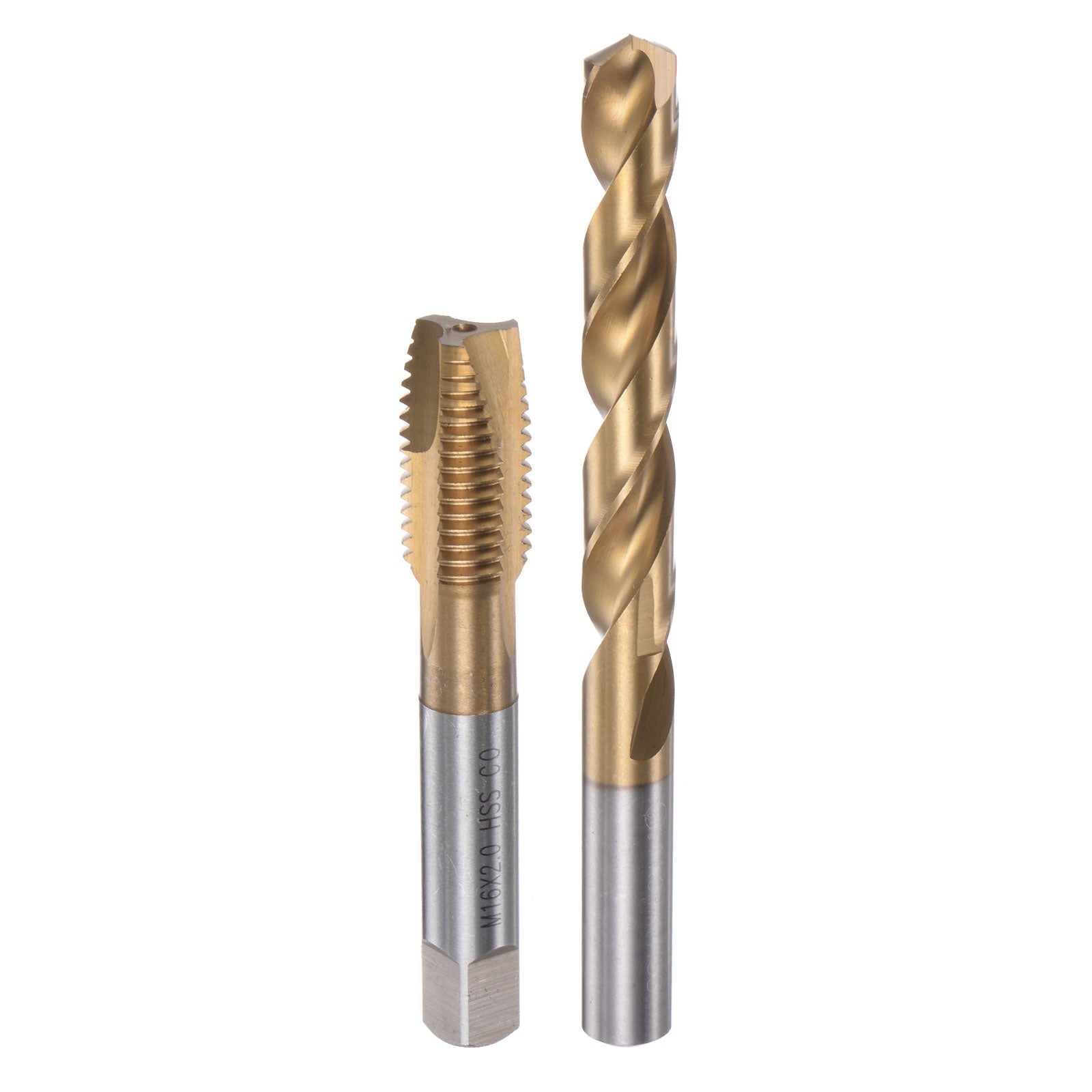 Tap & Bit Sets, M16 x 2 Screw Thread Machine Spiral Point Threading Tap ...