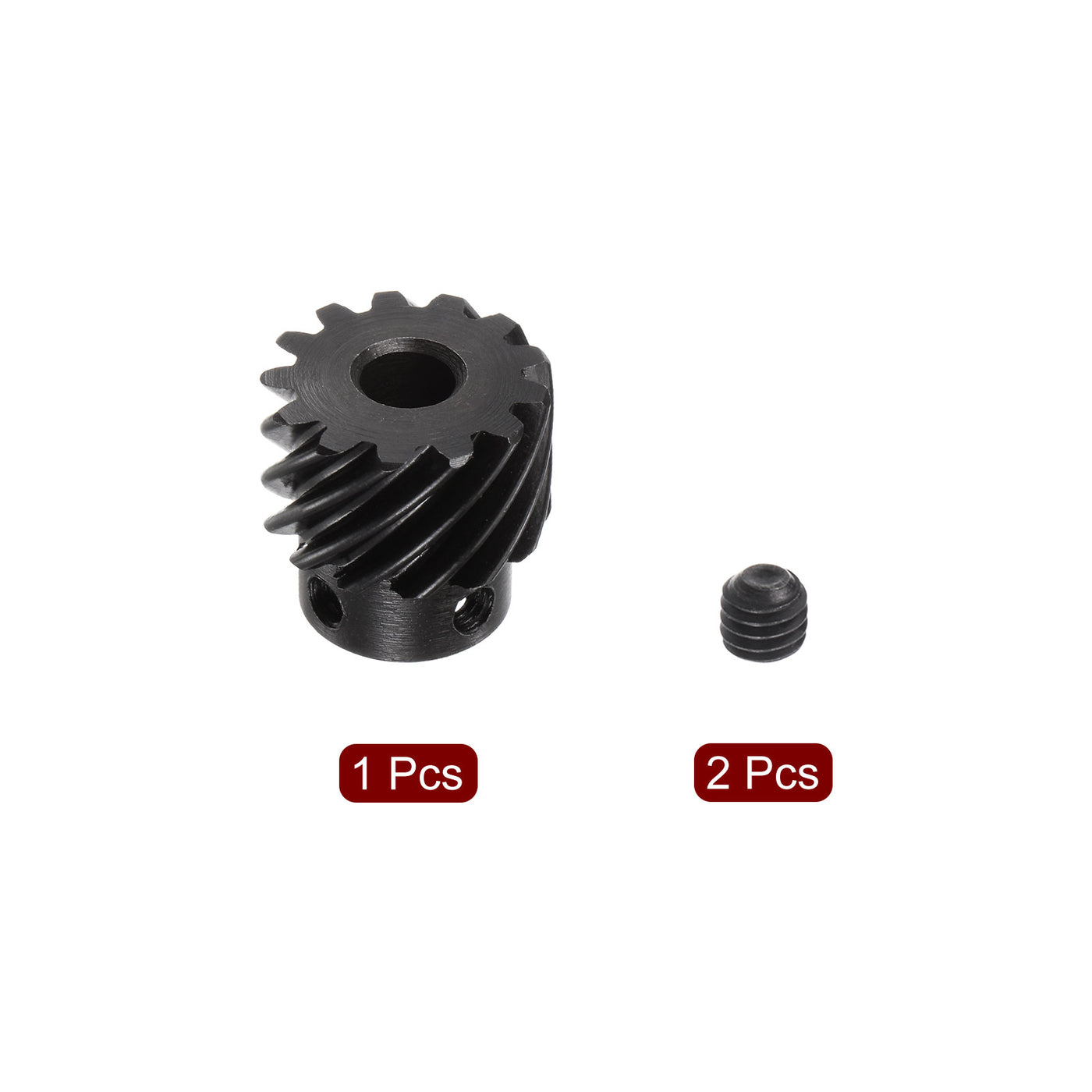 6mm Aperture 13T Helical Gear 1 Mod Hardened Steel Motor Gear Right ...