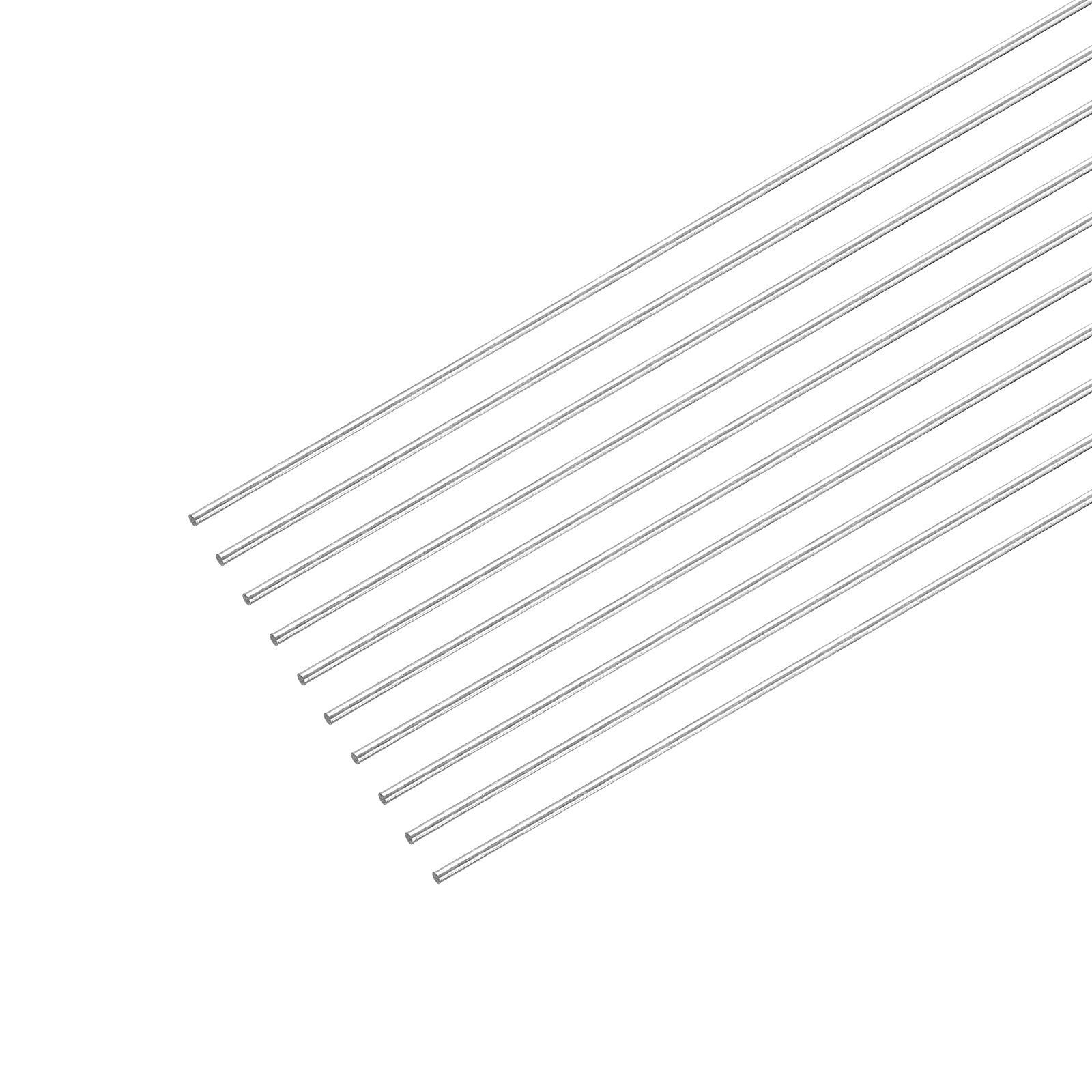 304 Stainless Steel Round Rods, 0.5mm x 200mm Solid Shaft Rods Pack of ...