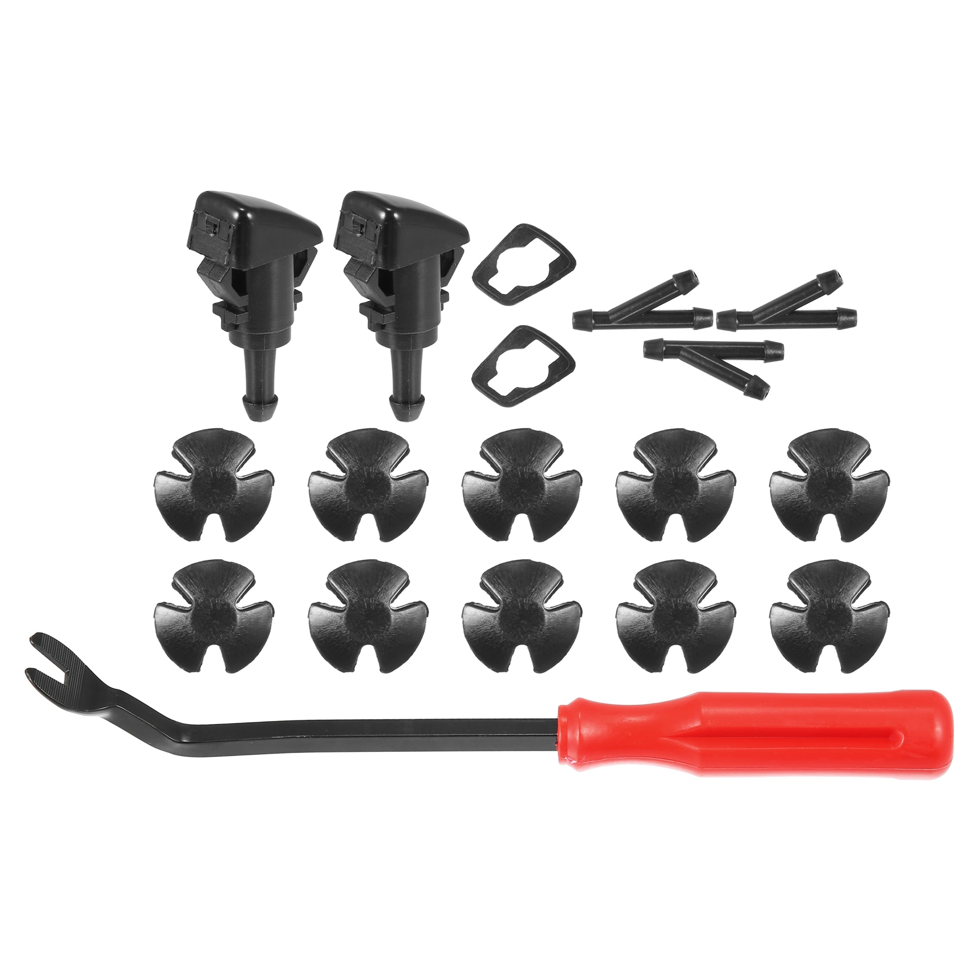 18pcs Front Windshield Wiper Washer Nozzle Spray Jet Kit 4805742AC for ...