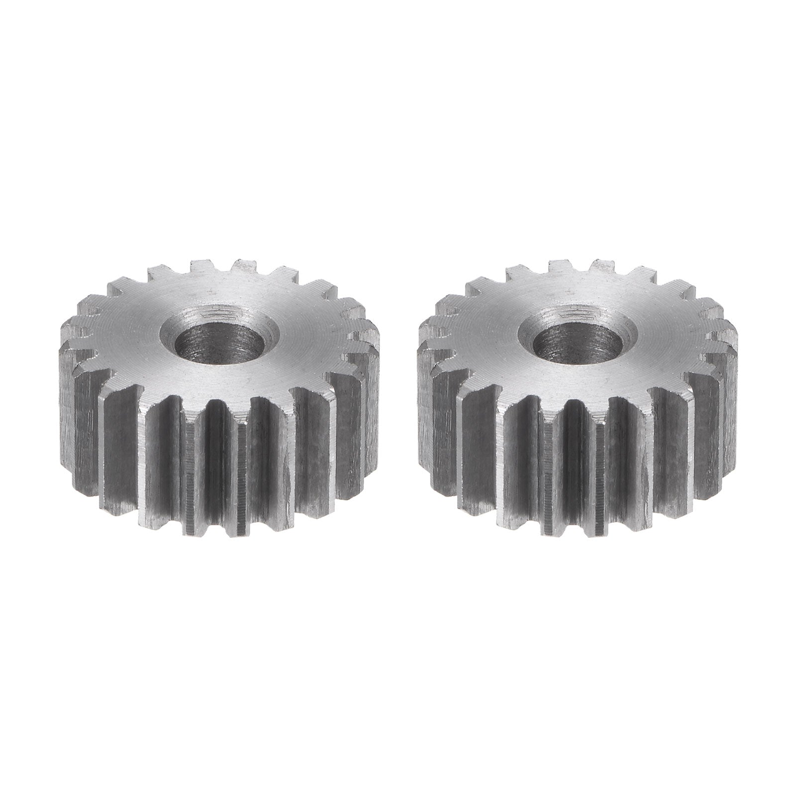 2pcs Straight Spur Gear 6mm Inner Aperture 20T 1 Module 45# Steel Motor ...